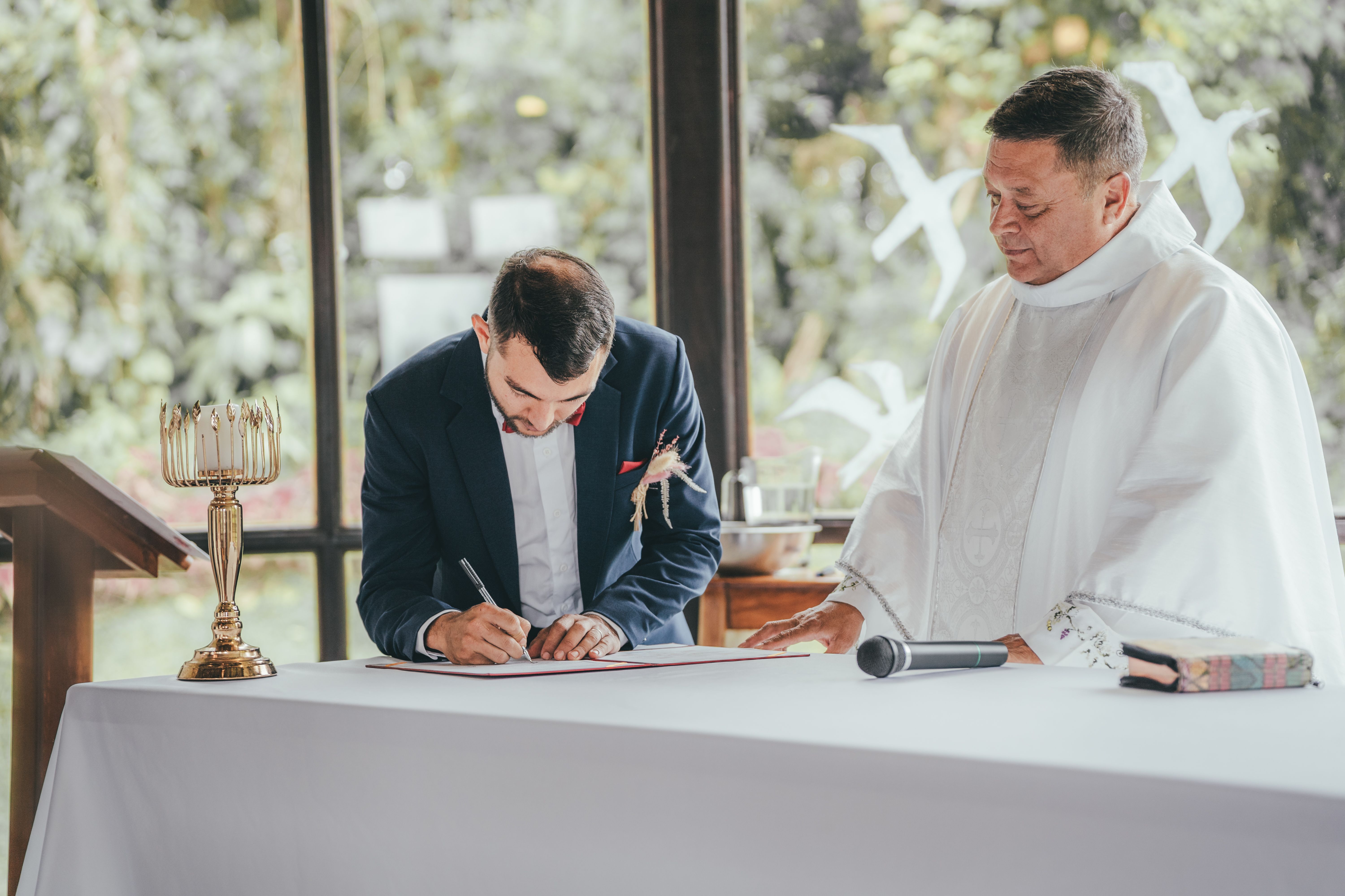 Groom Signing Marriage License · Free Stock Photo