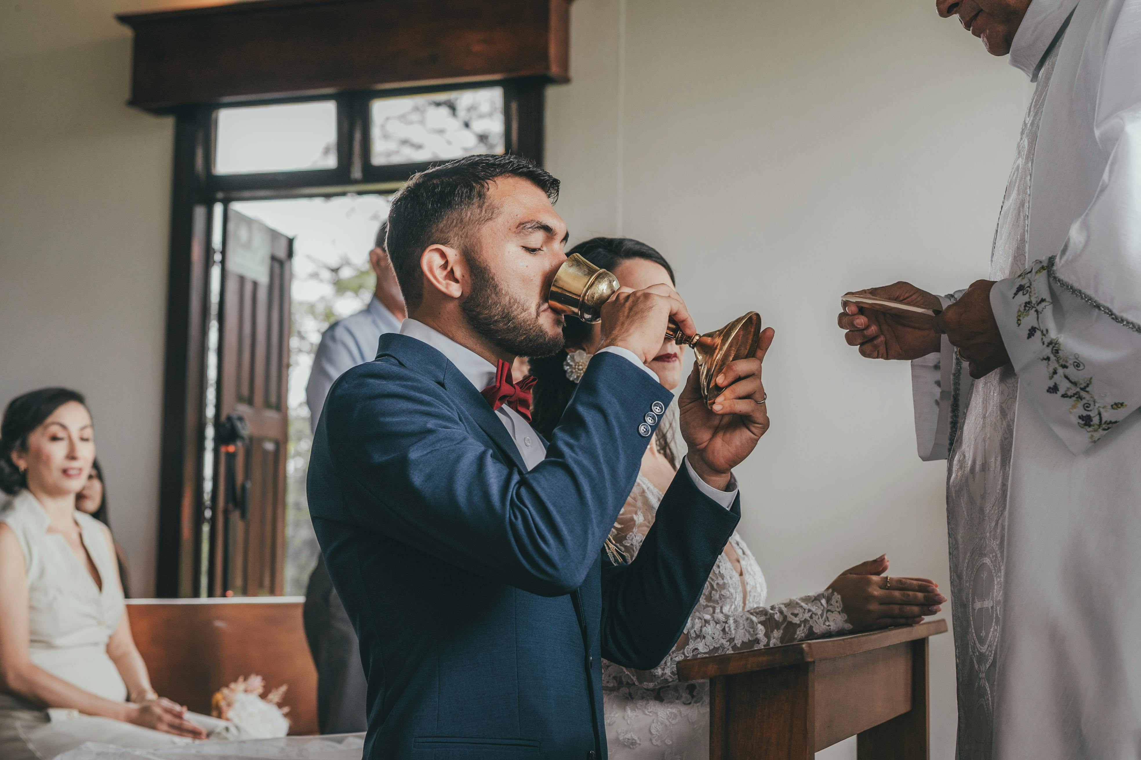 Couple Getting Married in Church · Free Stock Photo