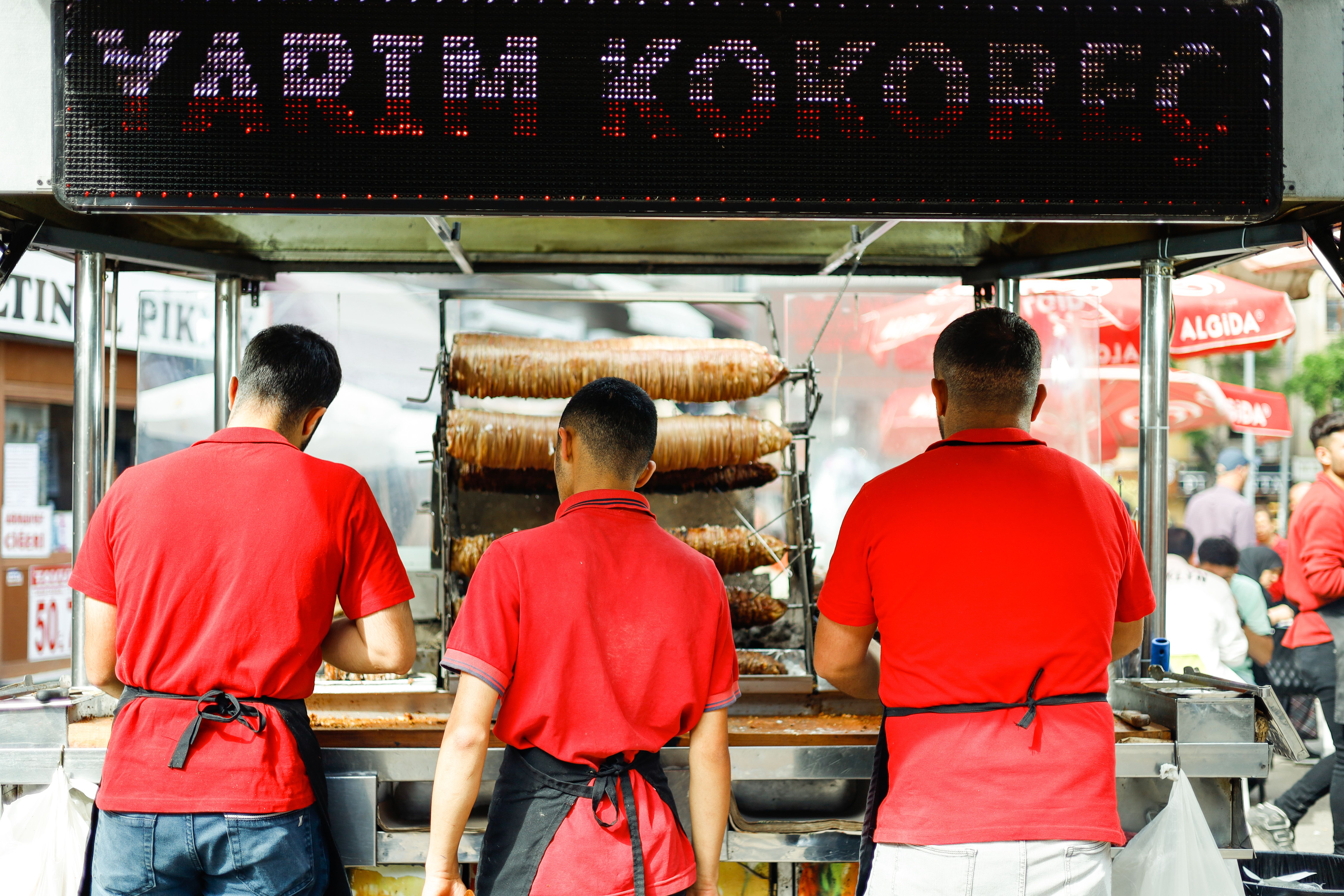 Men Working at Food Bar in Turkey · Free Stock Photo