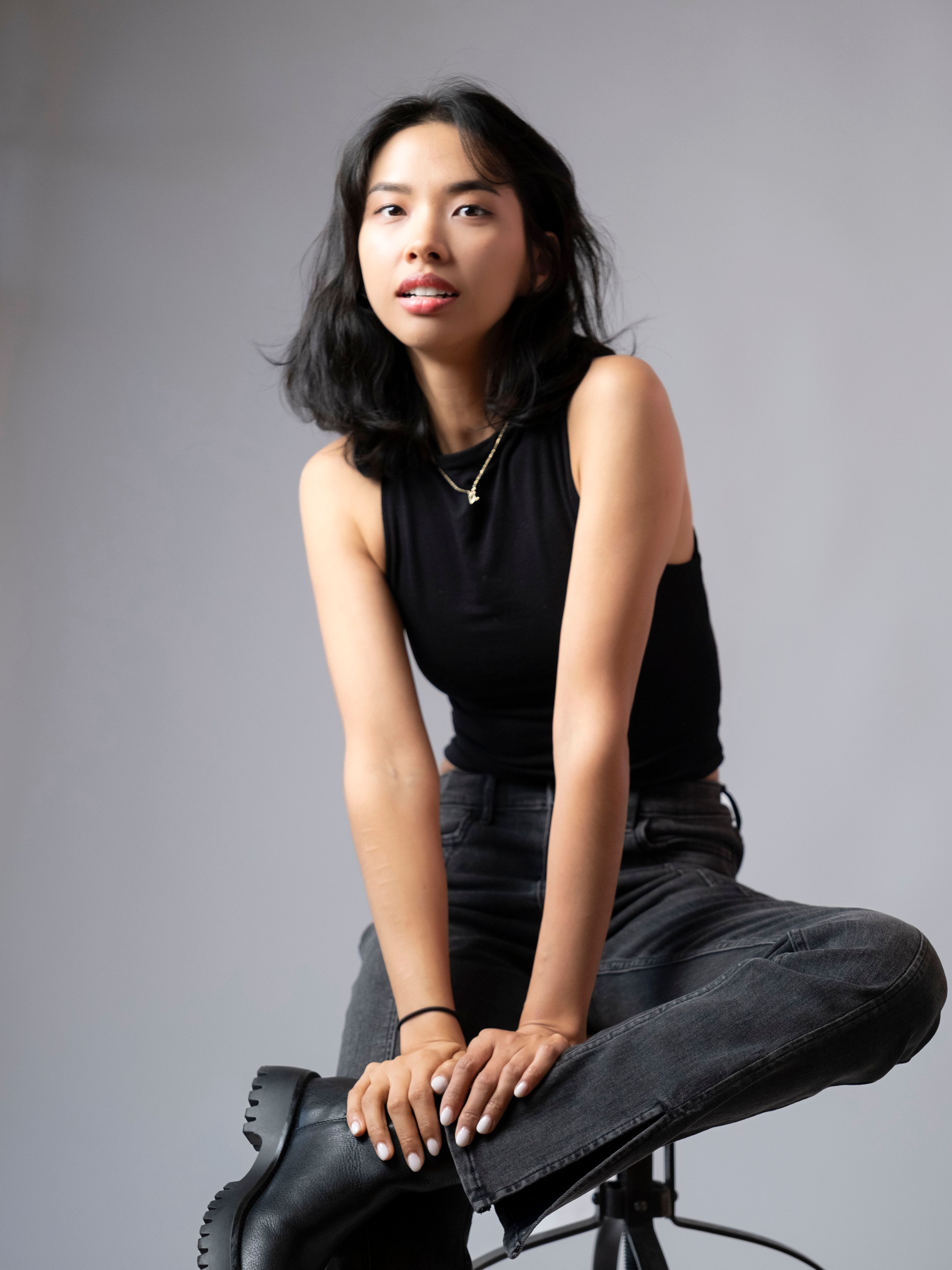 A Boyof 17 Sitting Freely On A Chair Photos, Download The BEST Free A ...