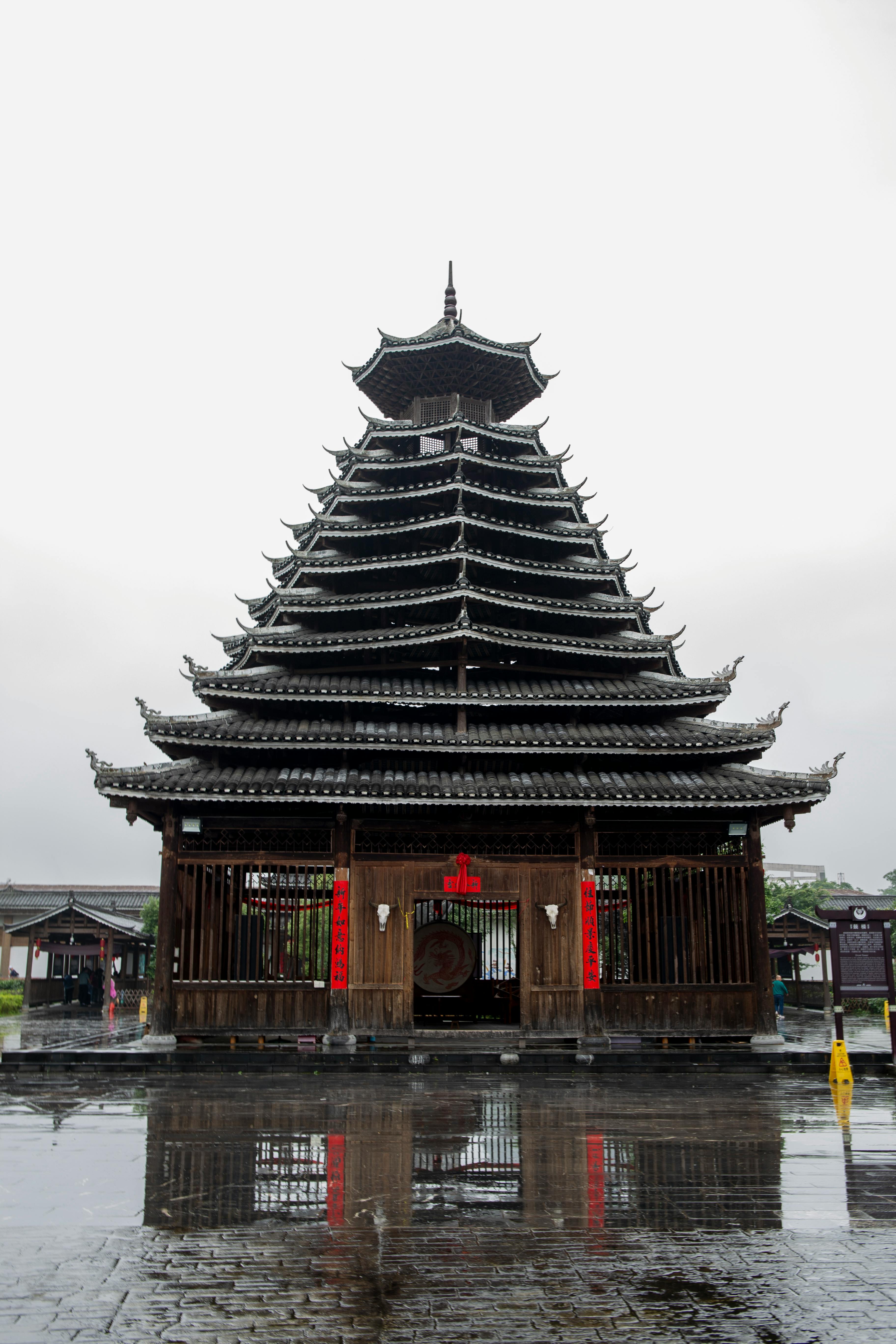 Red And White Temple · Free Stock Photo