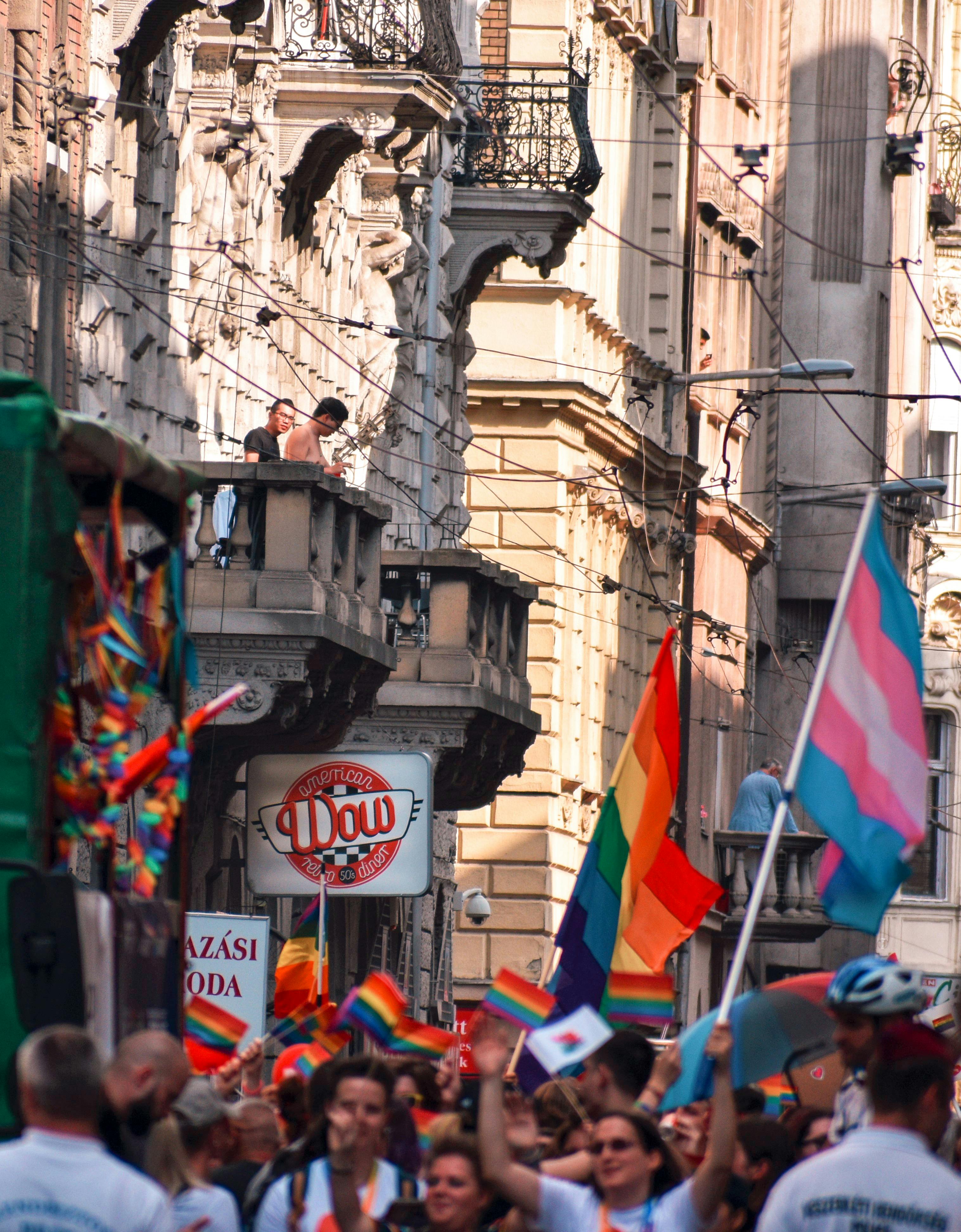 Photo of People Rallying in the Street · Free Stock Photo