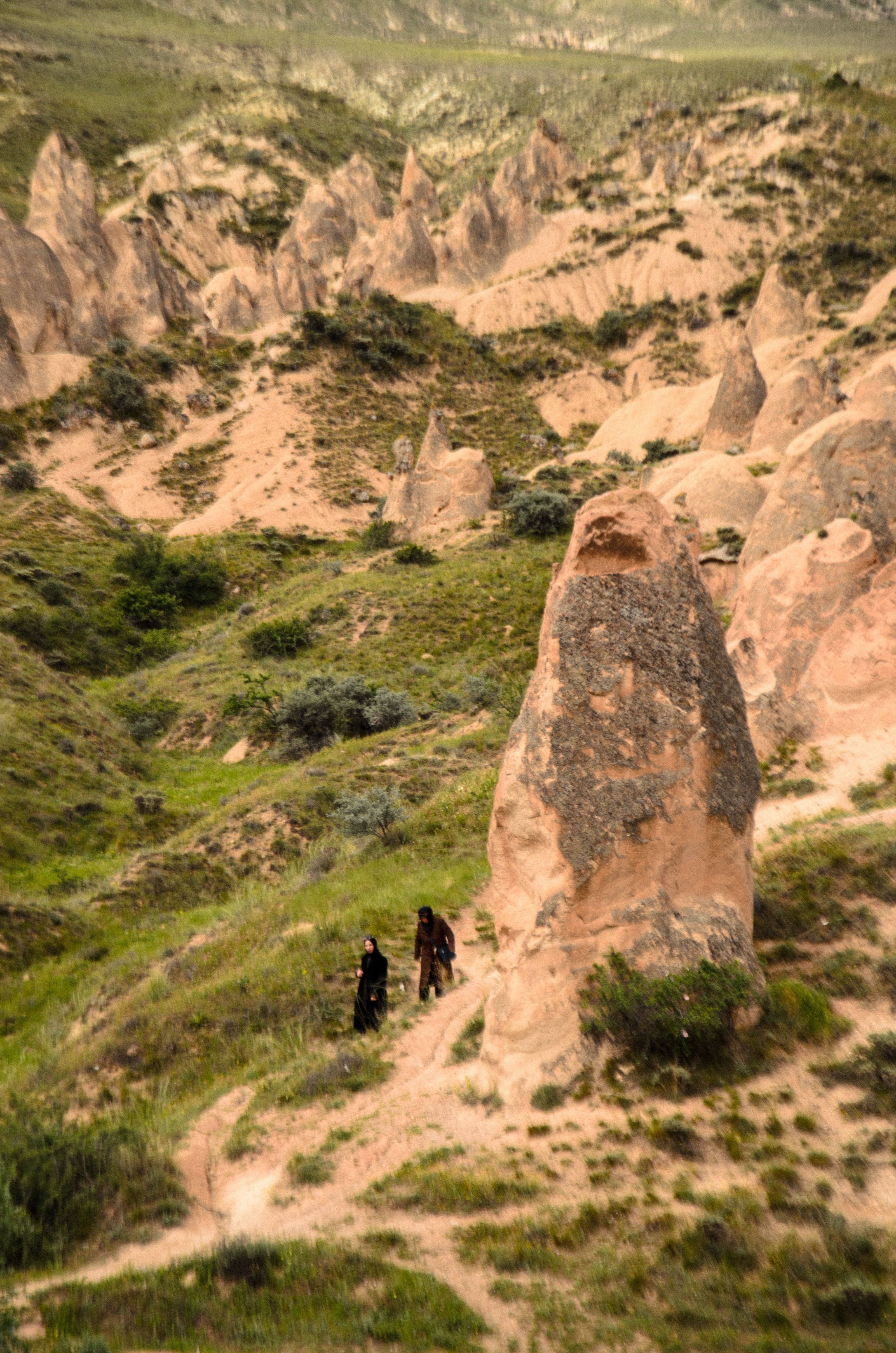 Stone Pillars and Rock Formations in Cappadocia in Turkey · Free Stock ...