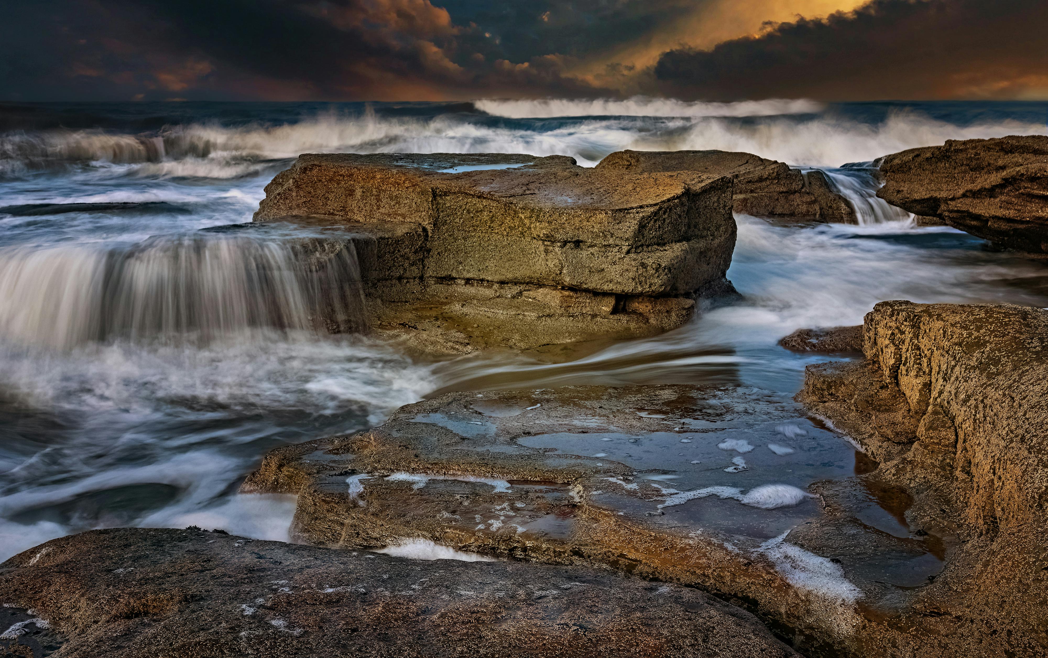 Small Stone Cascade on River · Free Stock Photo