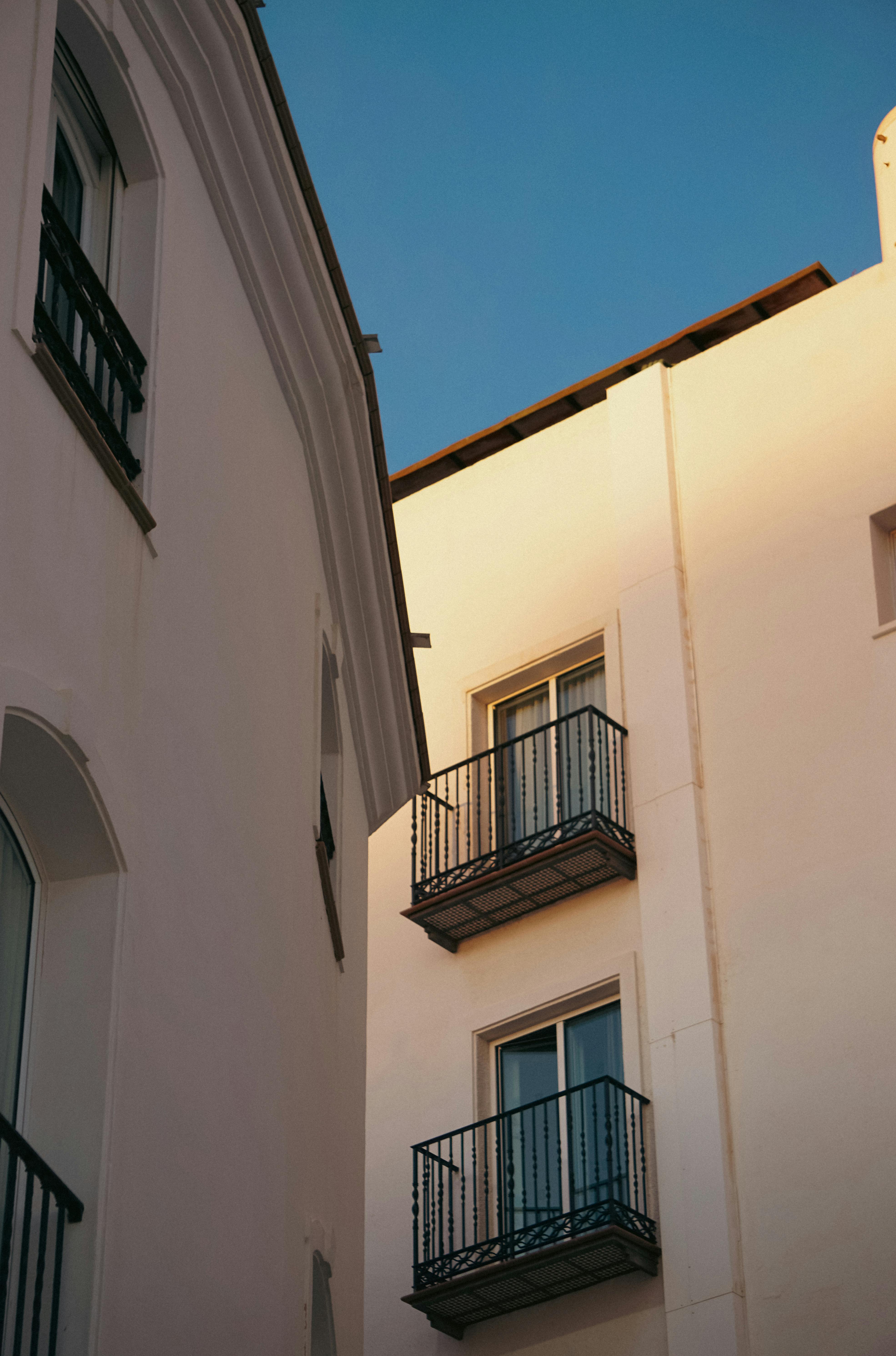 Apartments with Balconies in Building · Free Stock Photo
