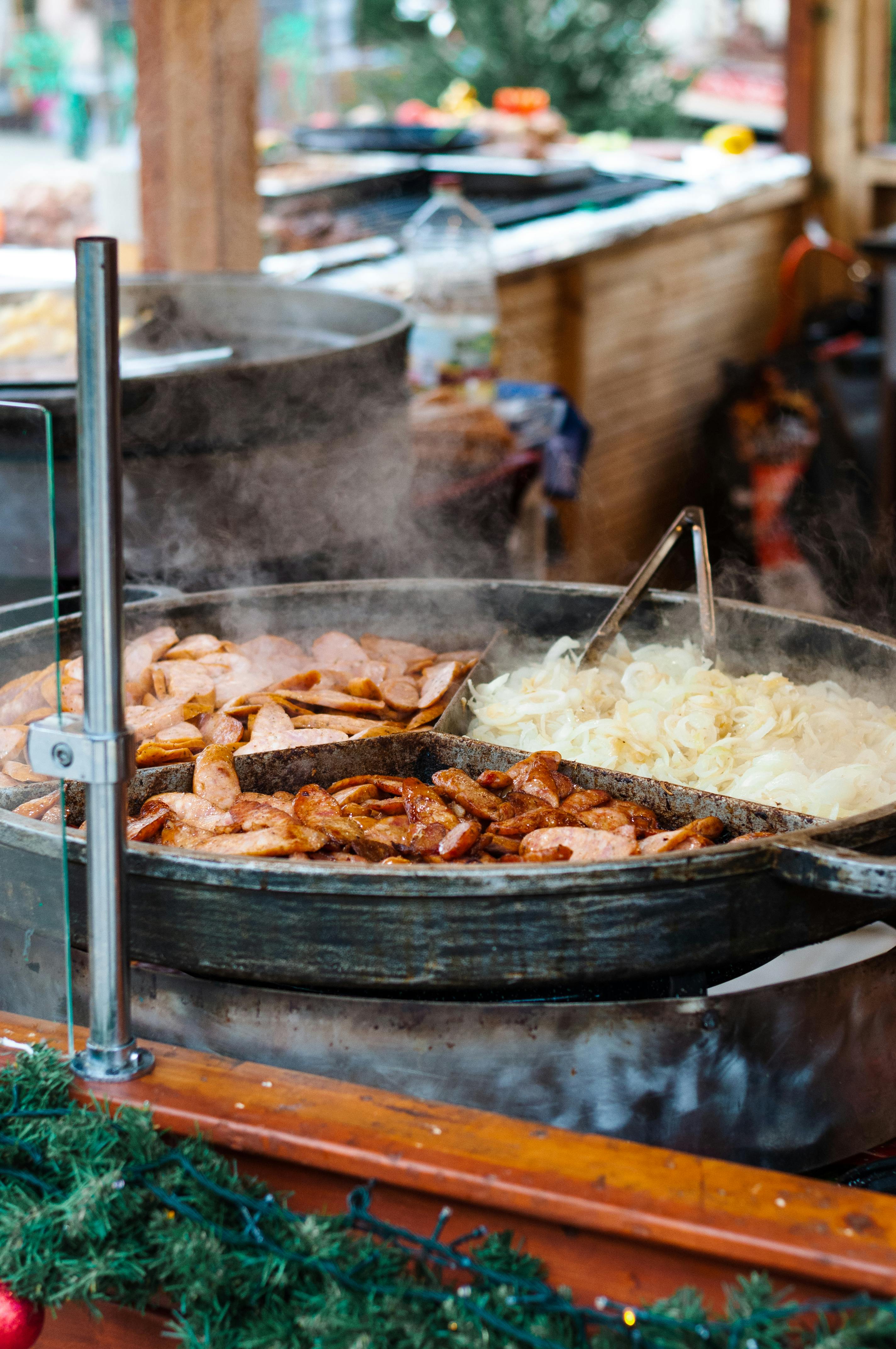 Food Preparing in Pot by Street · Free Stock Photo