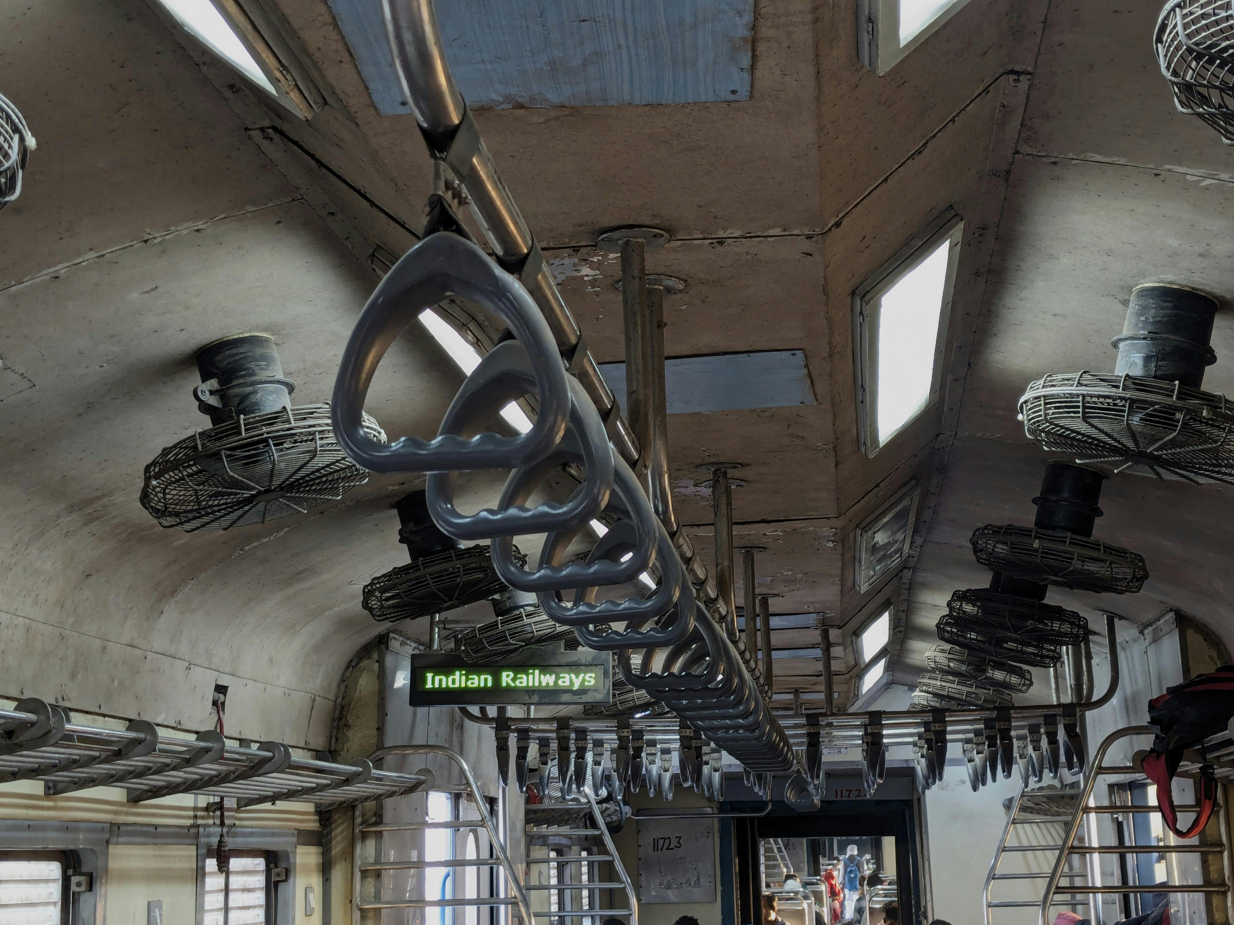 Handrails in Train · Free Stock Photo