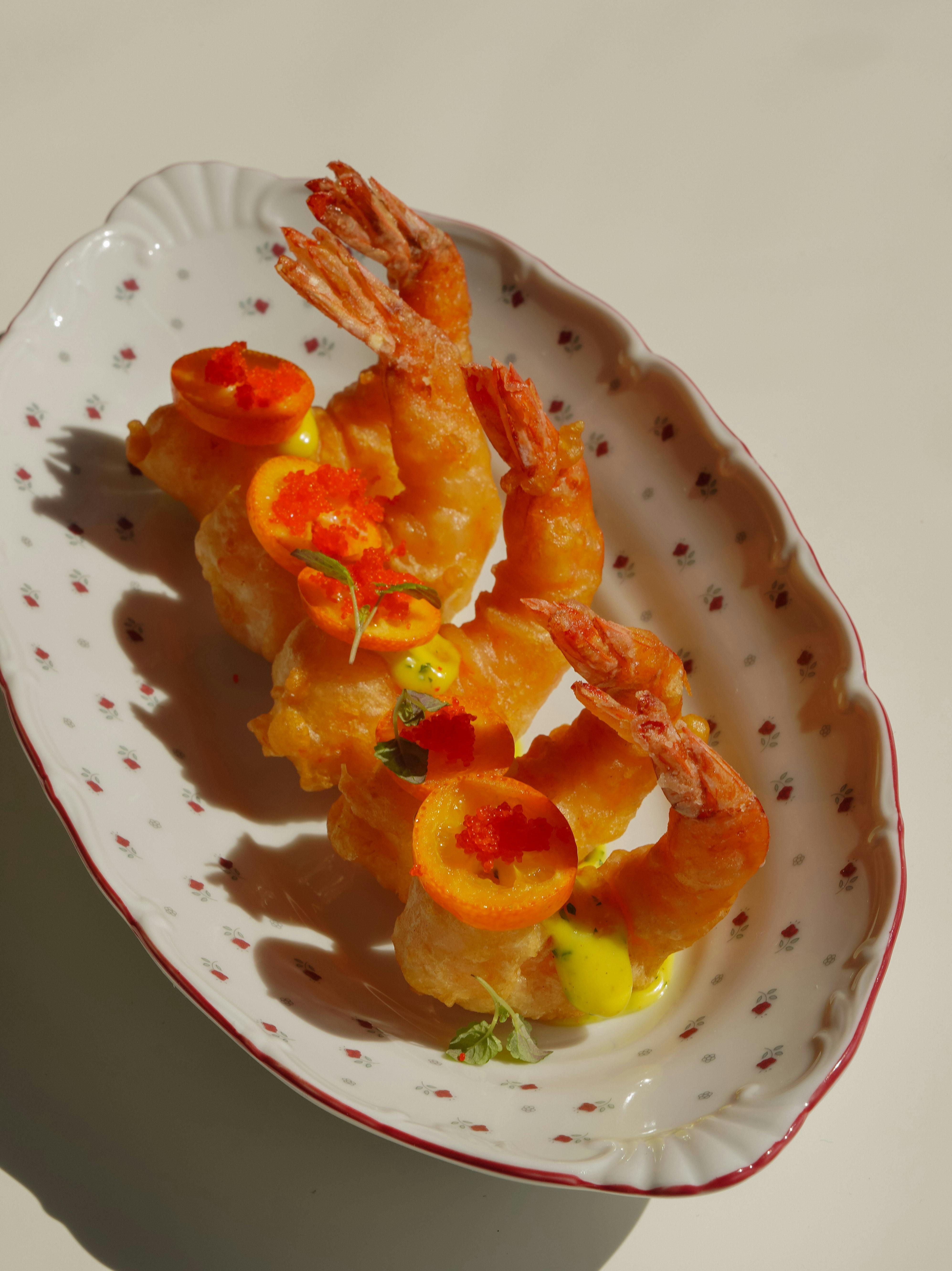 Foto de stock gratuita sobre \ tempura de camarones, acompañamiento ...
