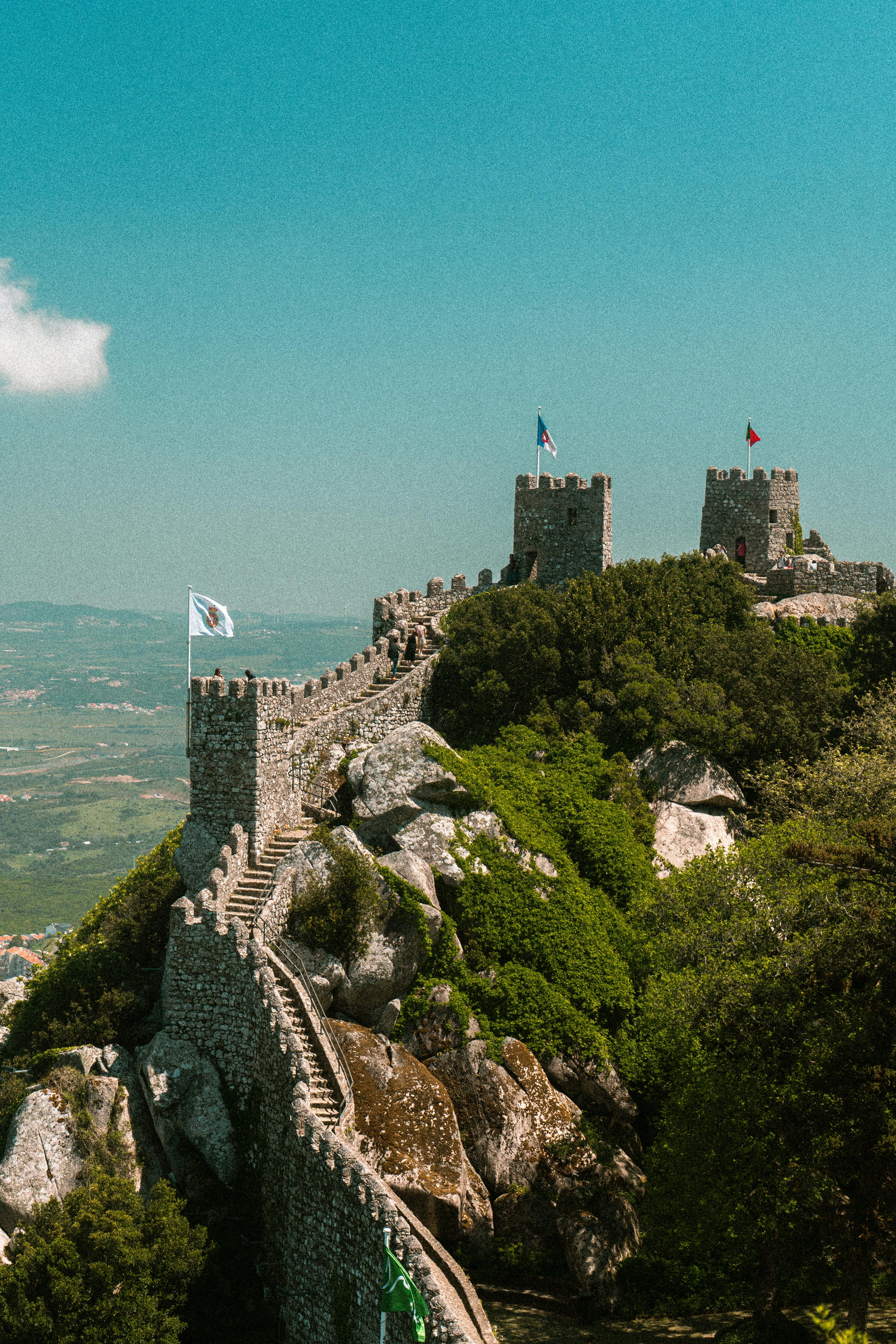 Castle of the Moors in Lisbon, Portugal · Free Stock Photo