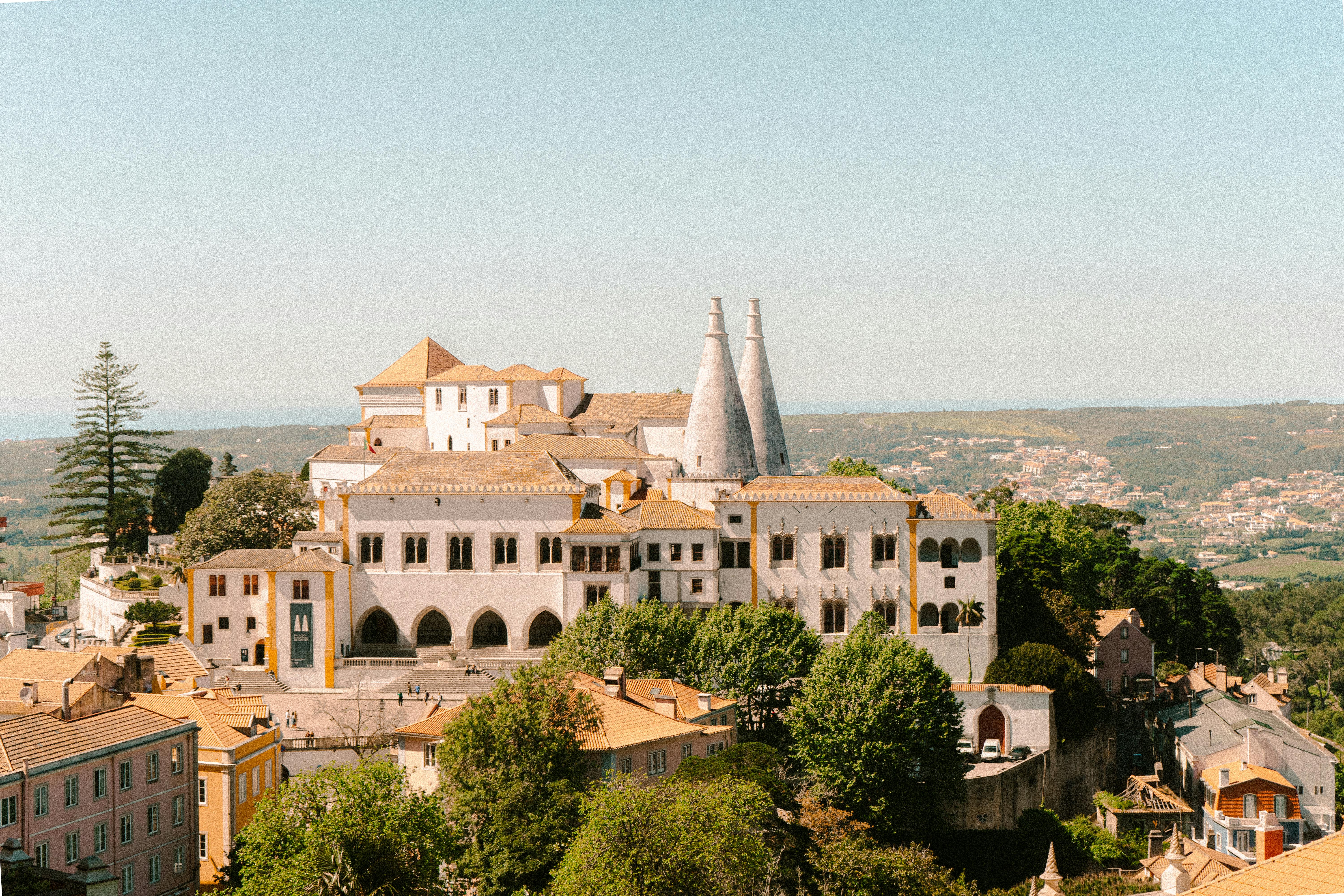 Landscape with Sintra National Palace in Portugal · Free Stock Photo