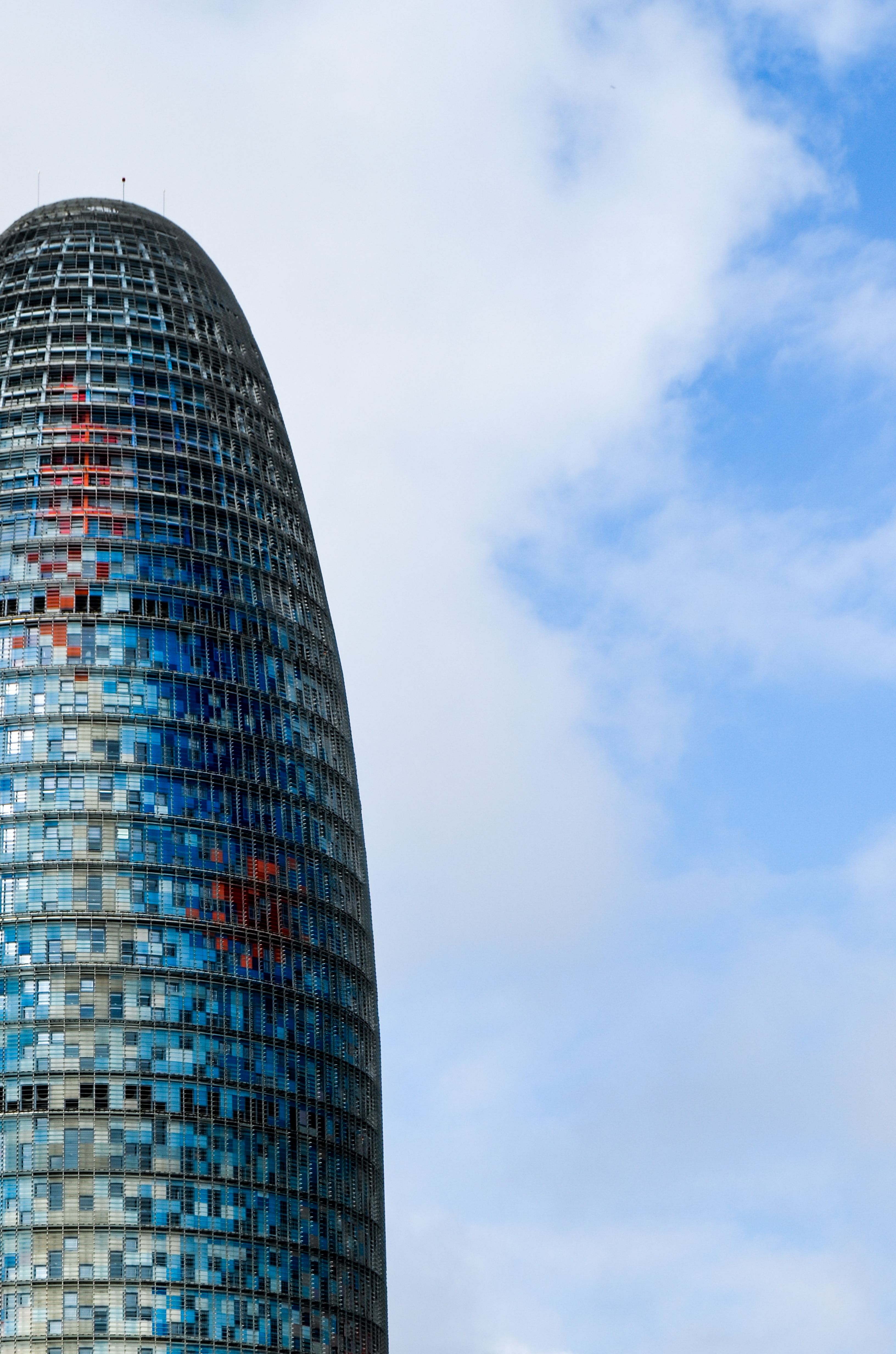 View of the Torre Agbar Skyscraper in Barcelona, Spain · Free Stock Photo