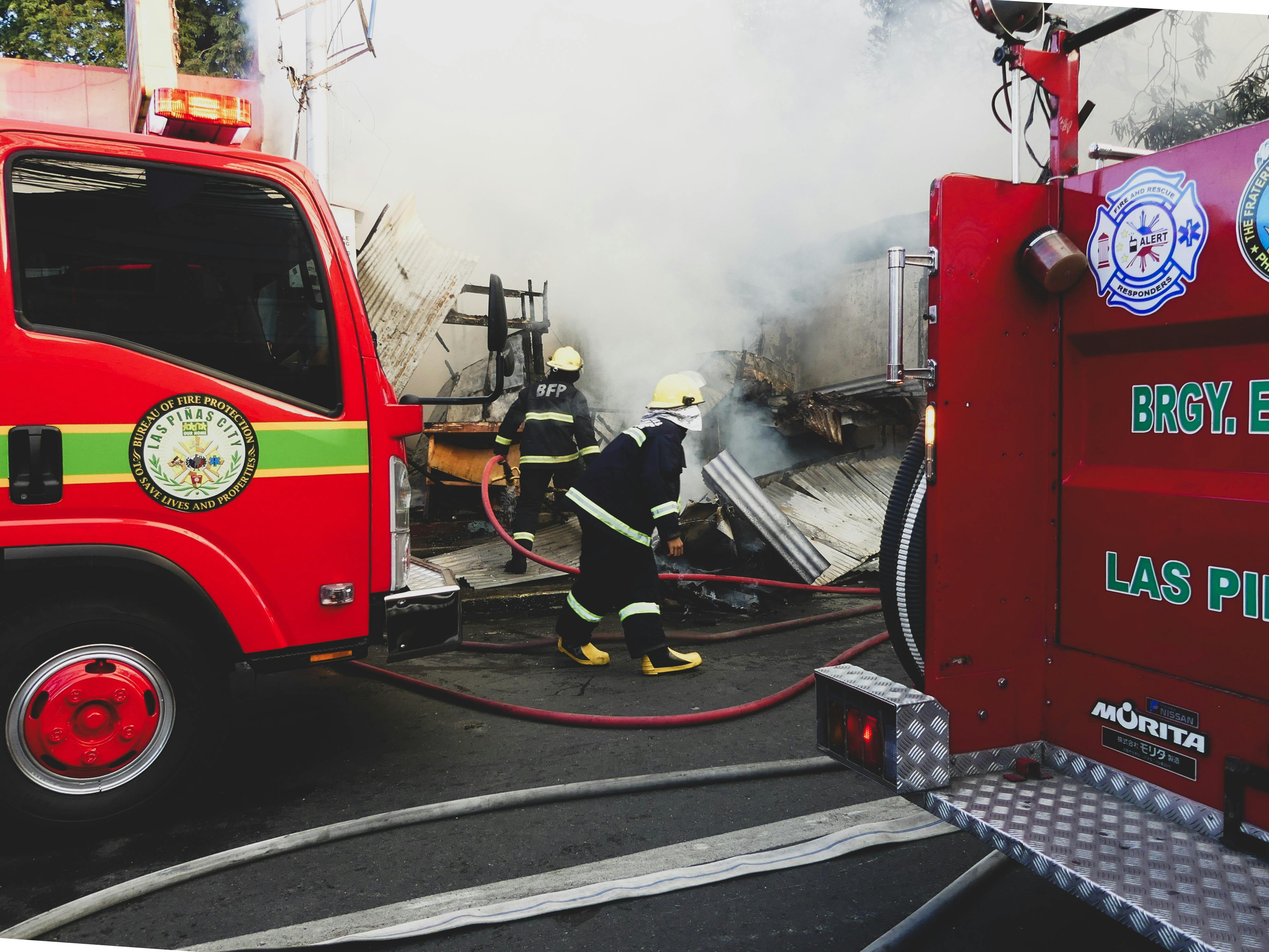 Brave Firefighters on Call · Free Stock Photo