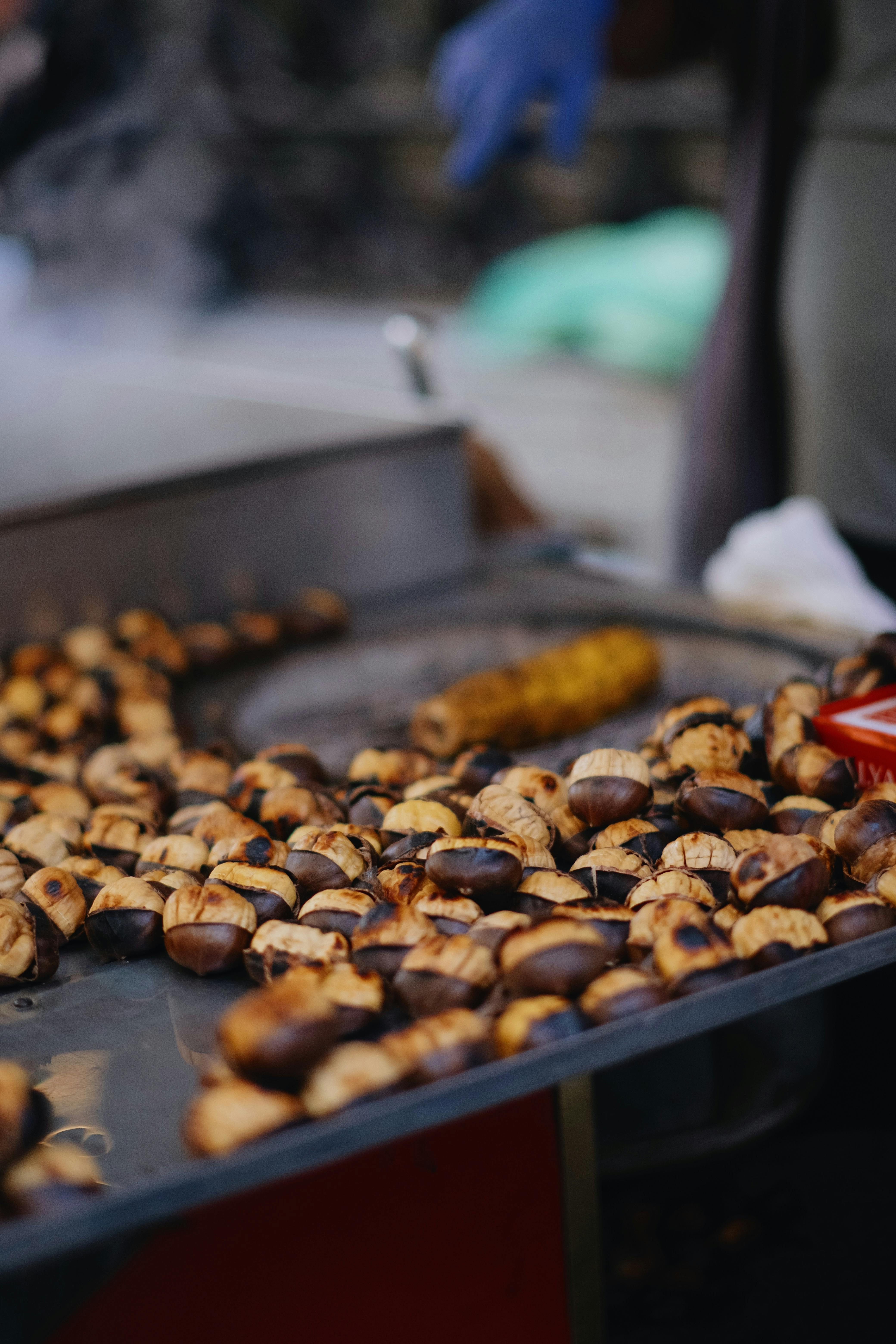 Close-up of Roasted Chestnuts · Free Stock Photo