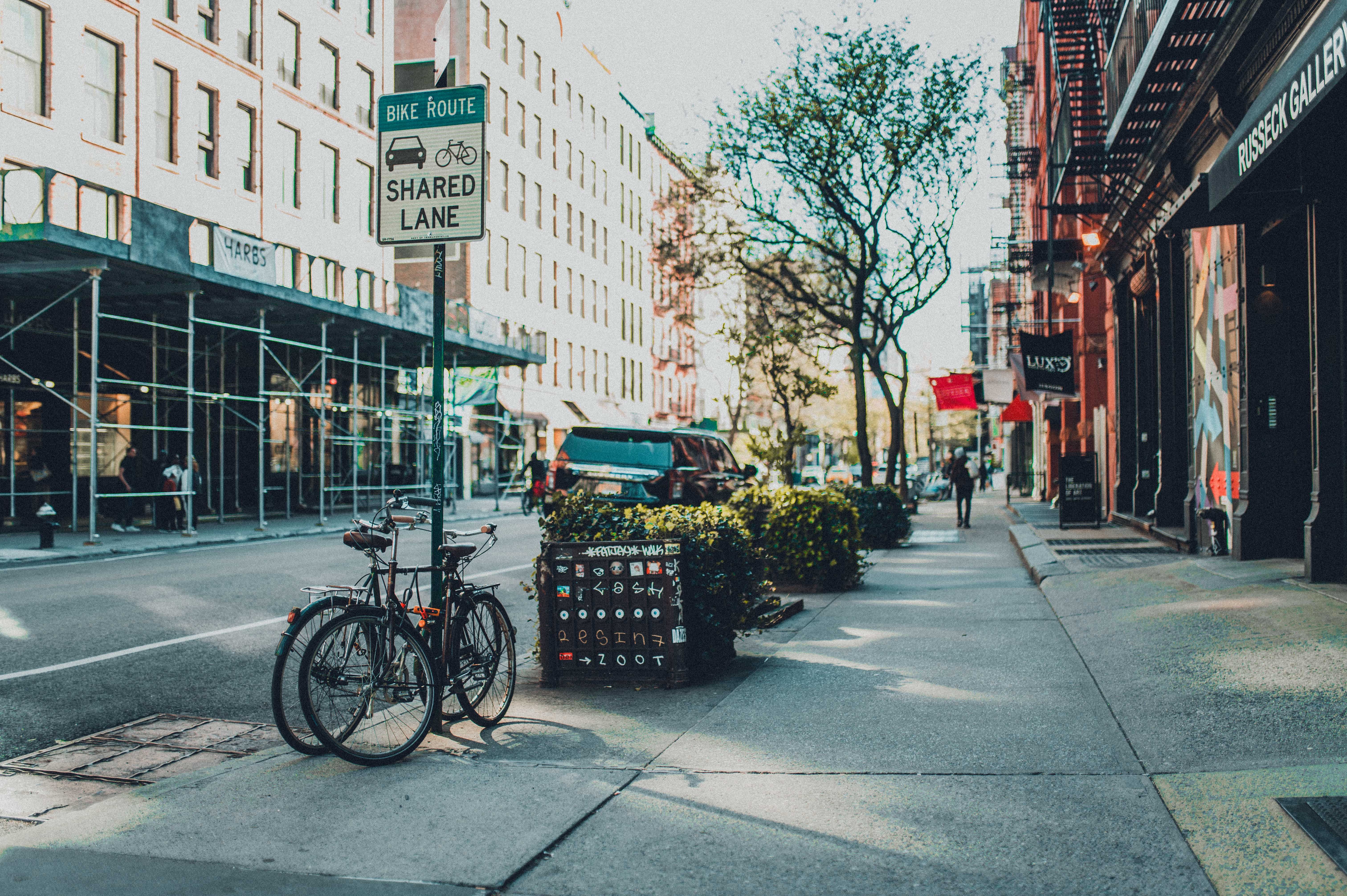 View of a Street between Buildings in a City · Free Stock Photo