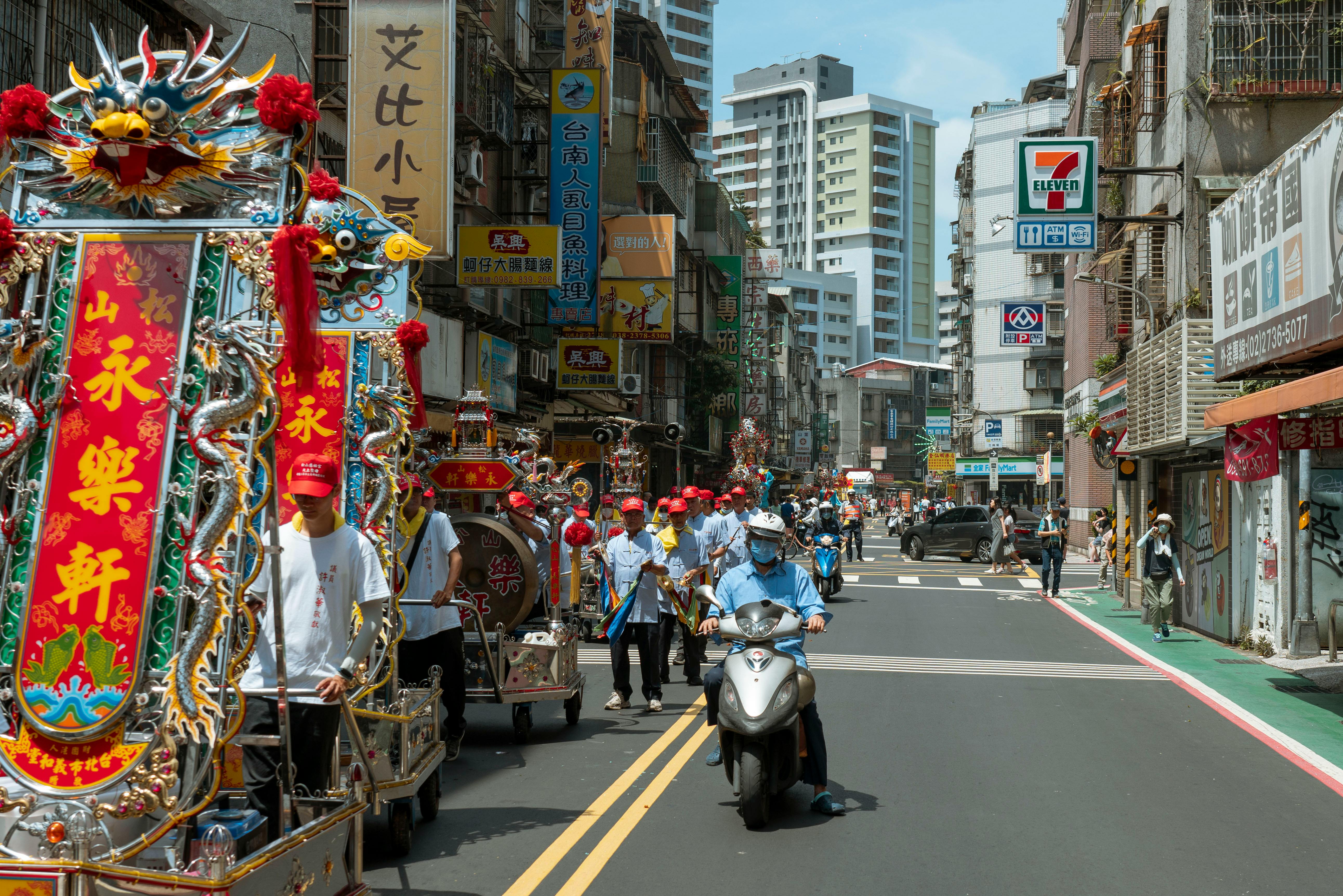 People in Parade on Street · Free Stock Photo