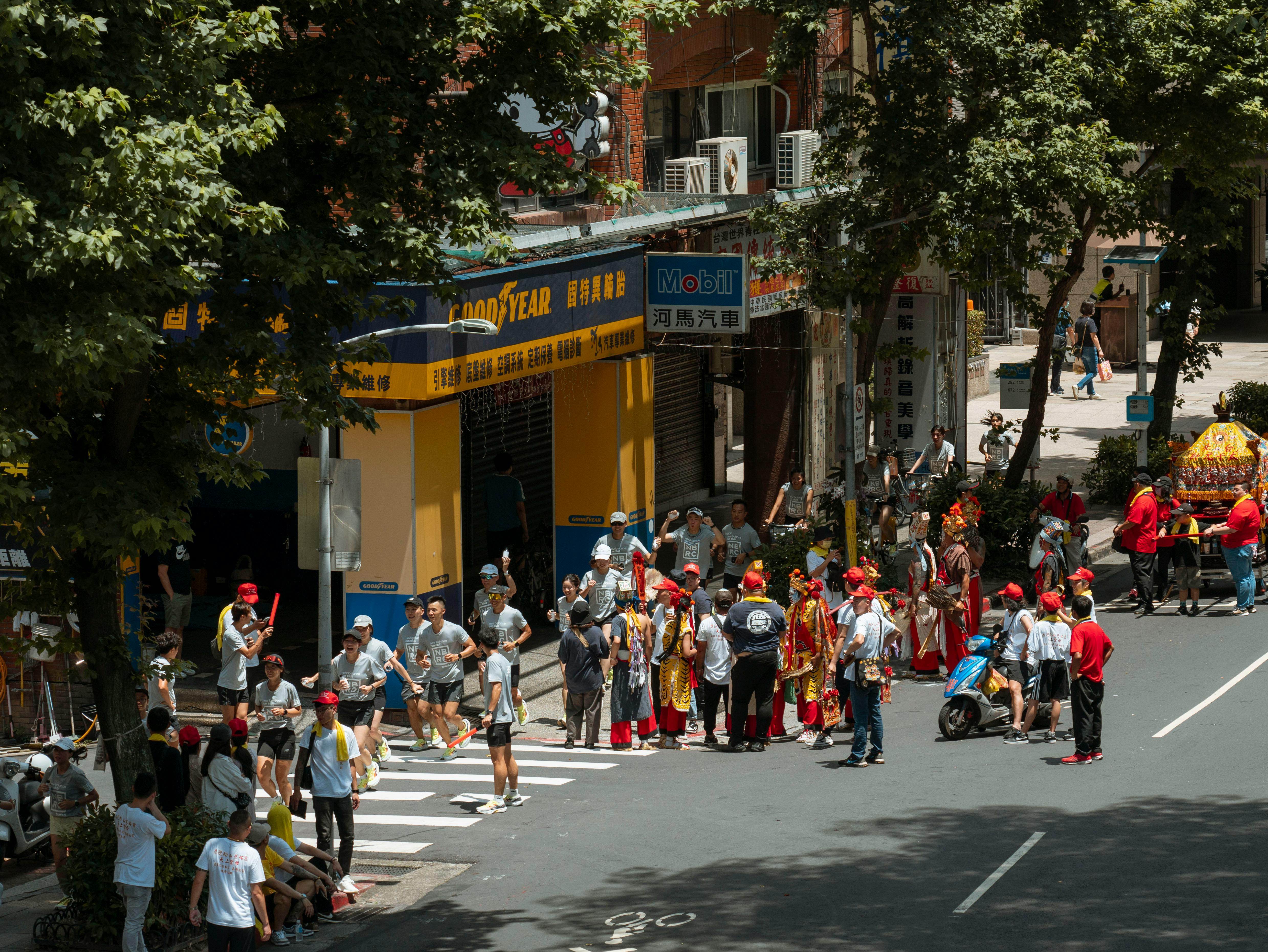 People in Traditional Clothing in Parade in City · Free Stock Photo