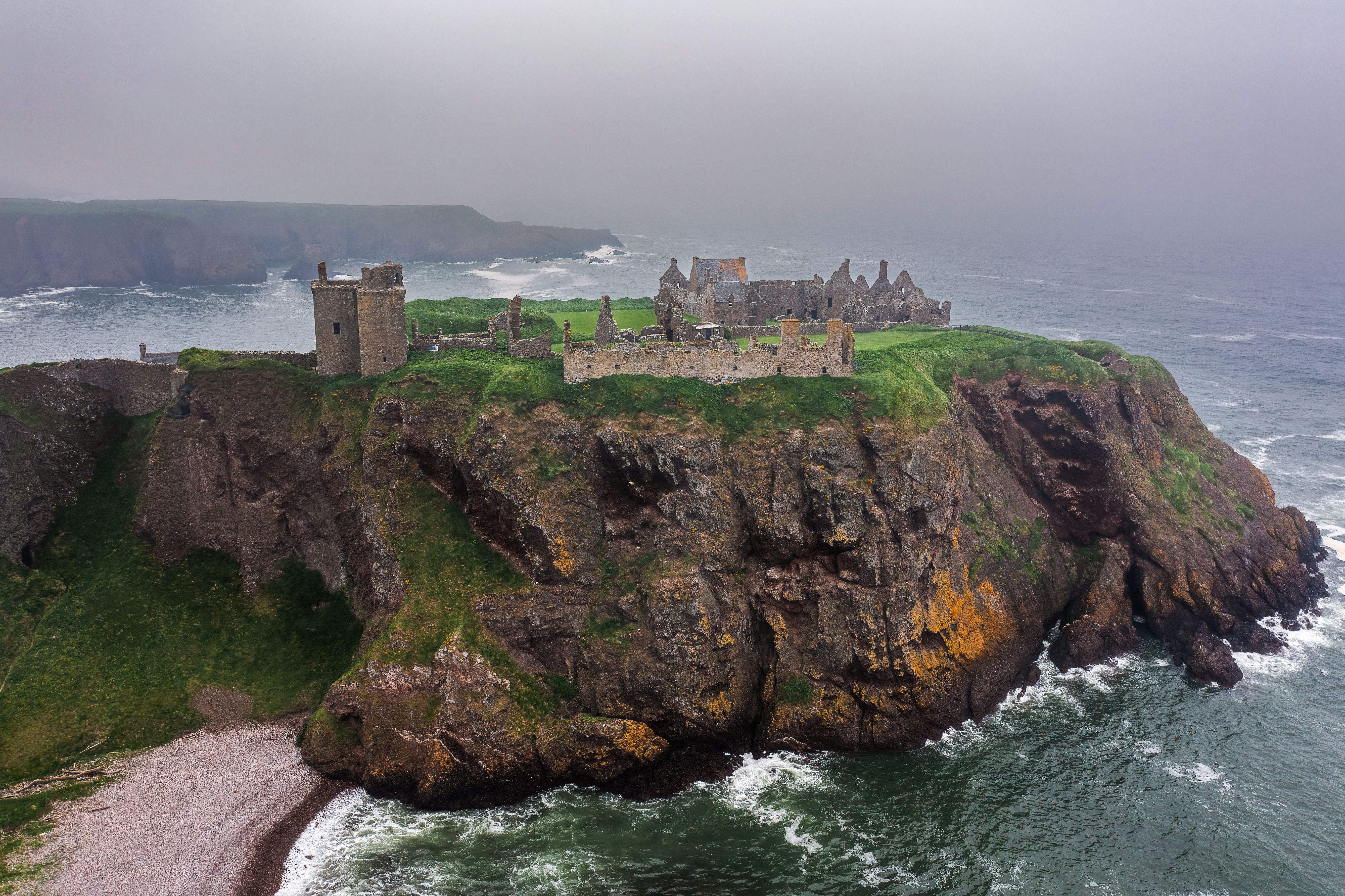 Dunnottar Castle on Sea Coast in Scotland · Free Stock Photo