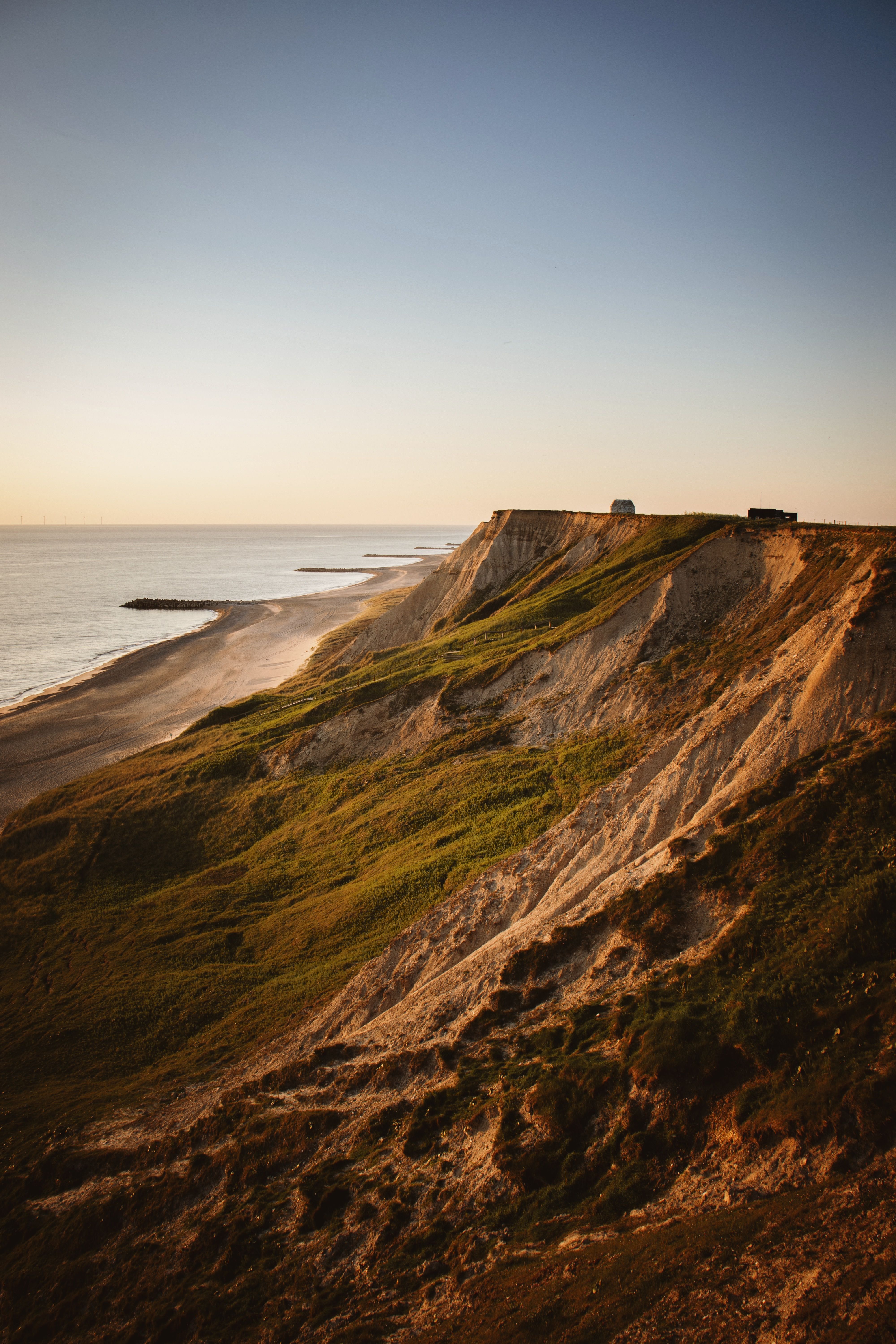 Scenic View of Cliffs on the Shore in Jutland, Denmark · Free Stock Photo