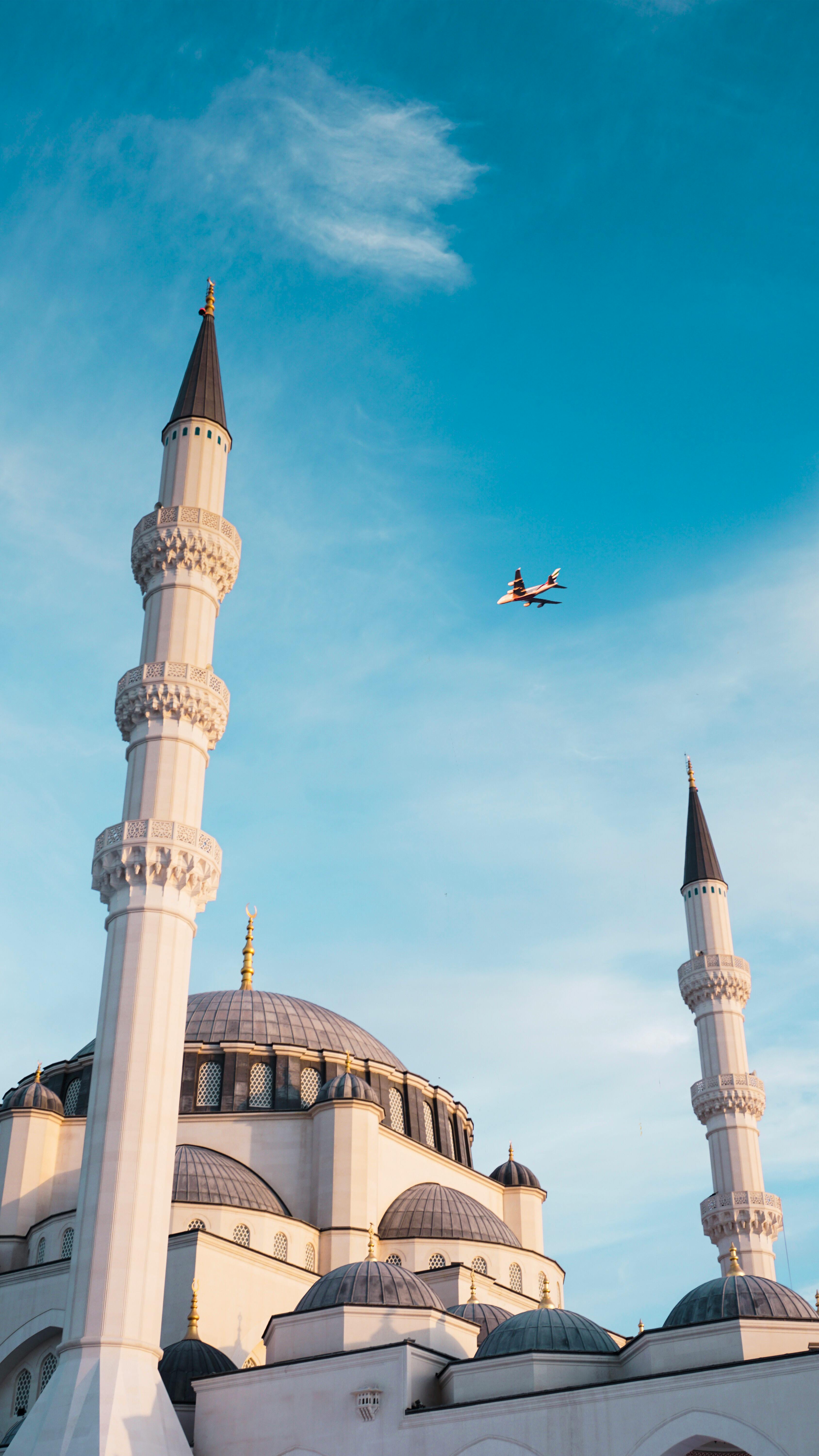 Traditional Stone Mosque on Sky Background · Free Stock Photo