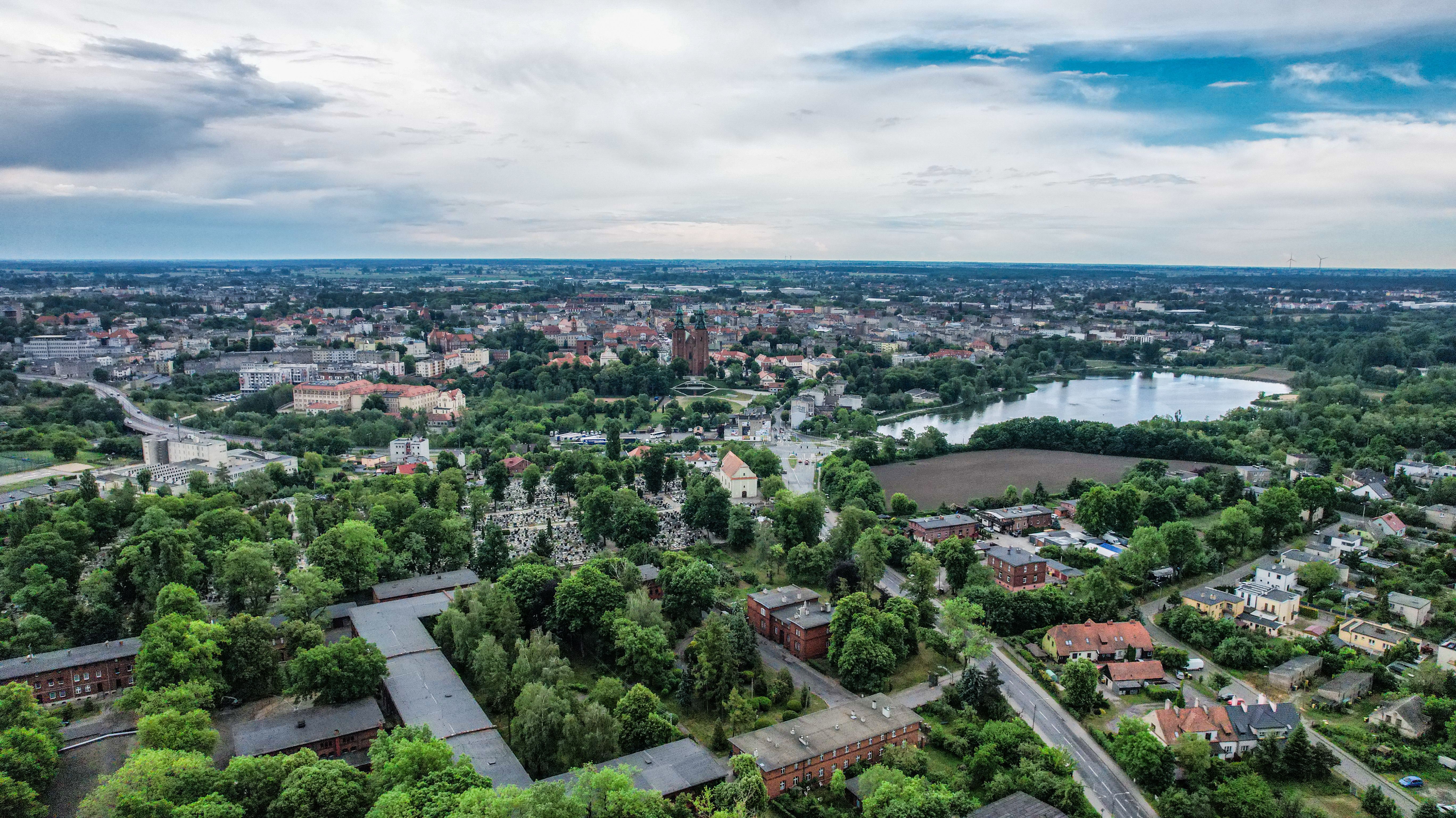 Birds Eye View of Town · Free Stock Photo