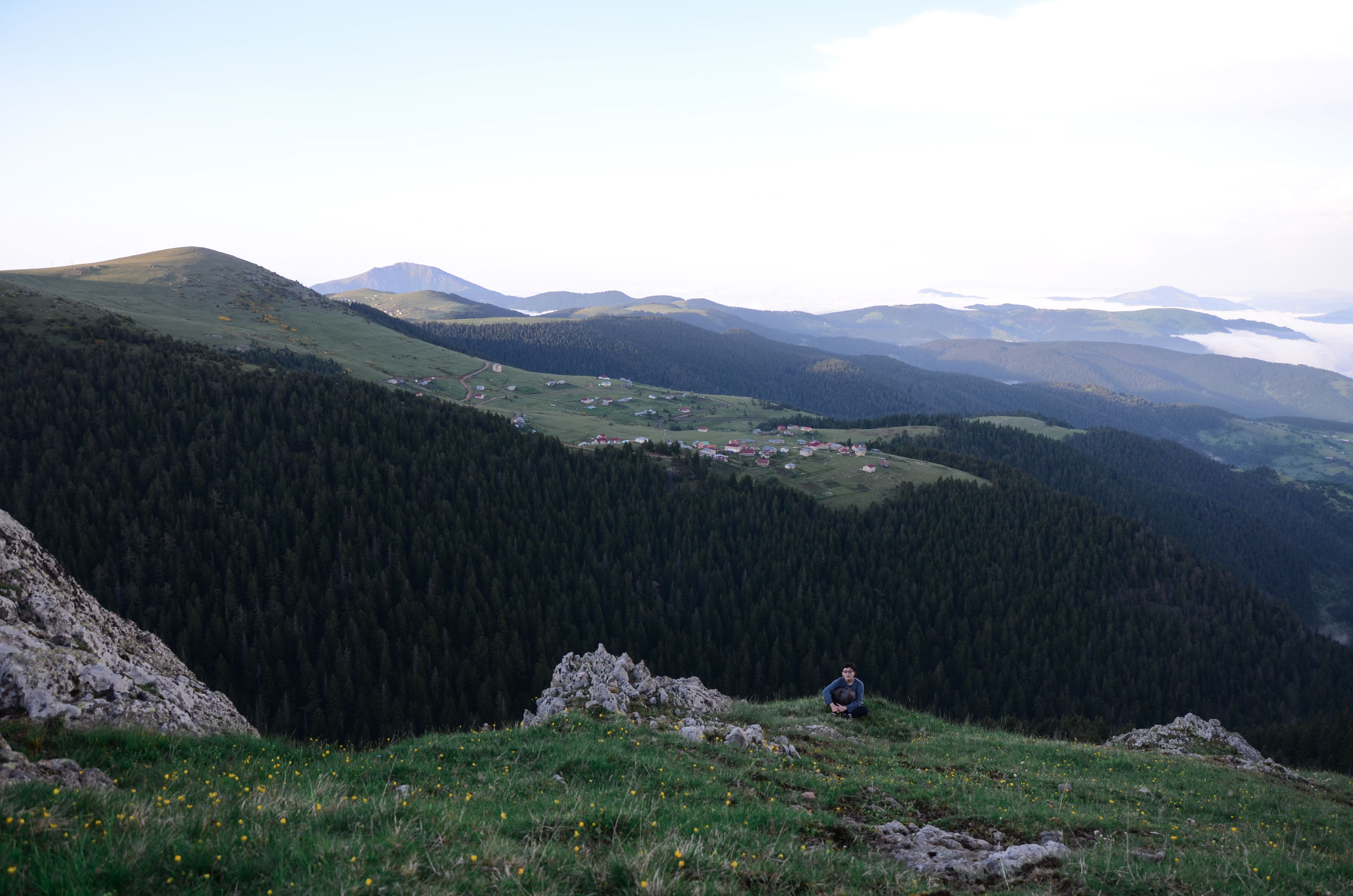 Wide Angle Photo of Mountains · Free Stock Photo