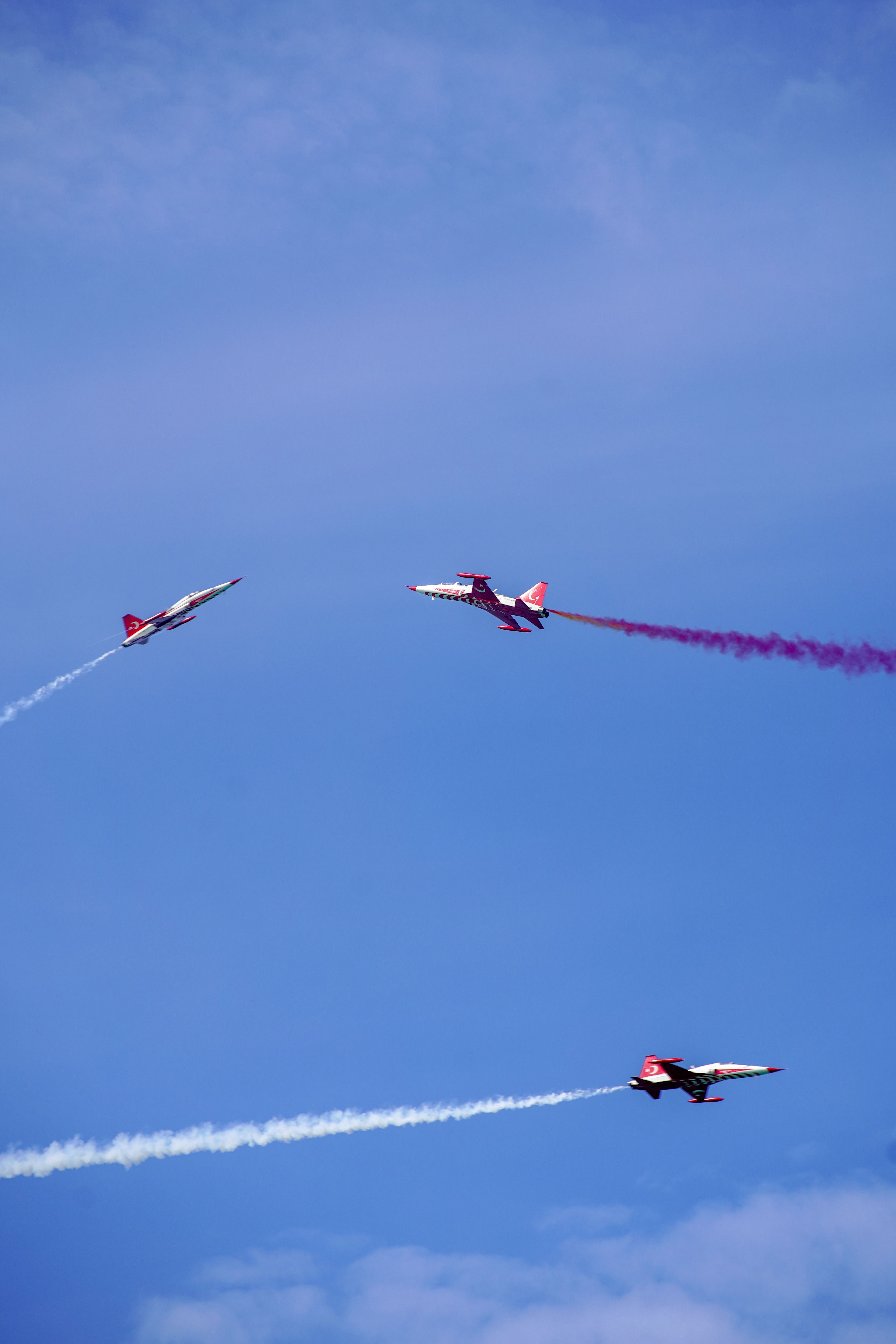 Three Military Jets in the Sky · Free Stock Photo