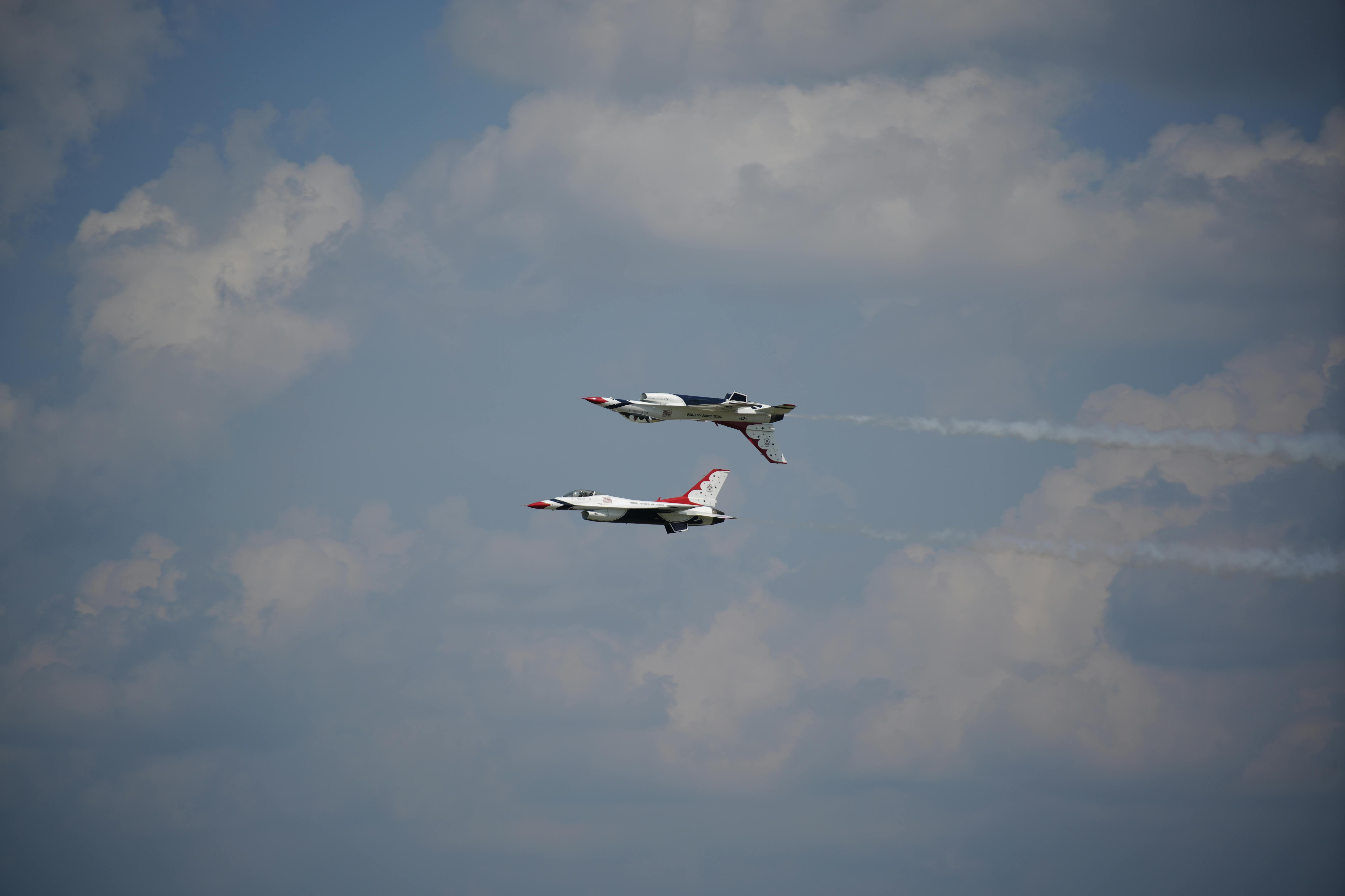 Two Fighter Jets in the Sky · Free Stock Photo