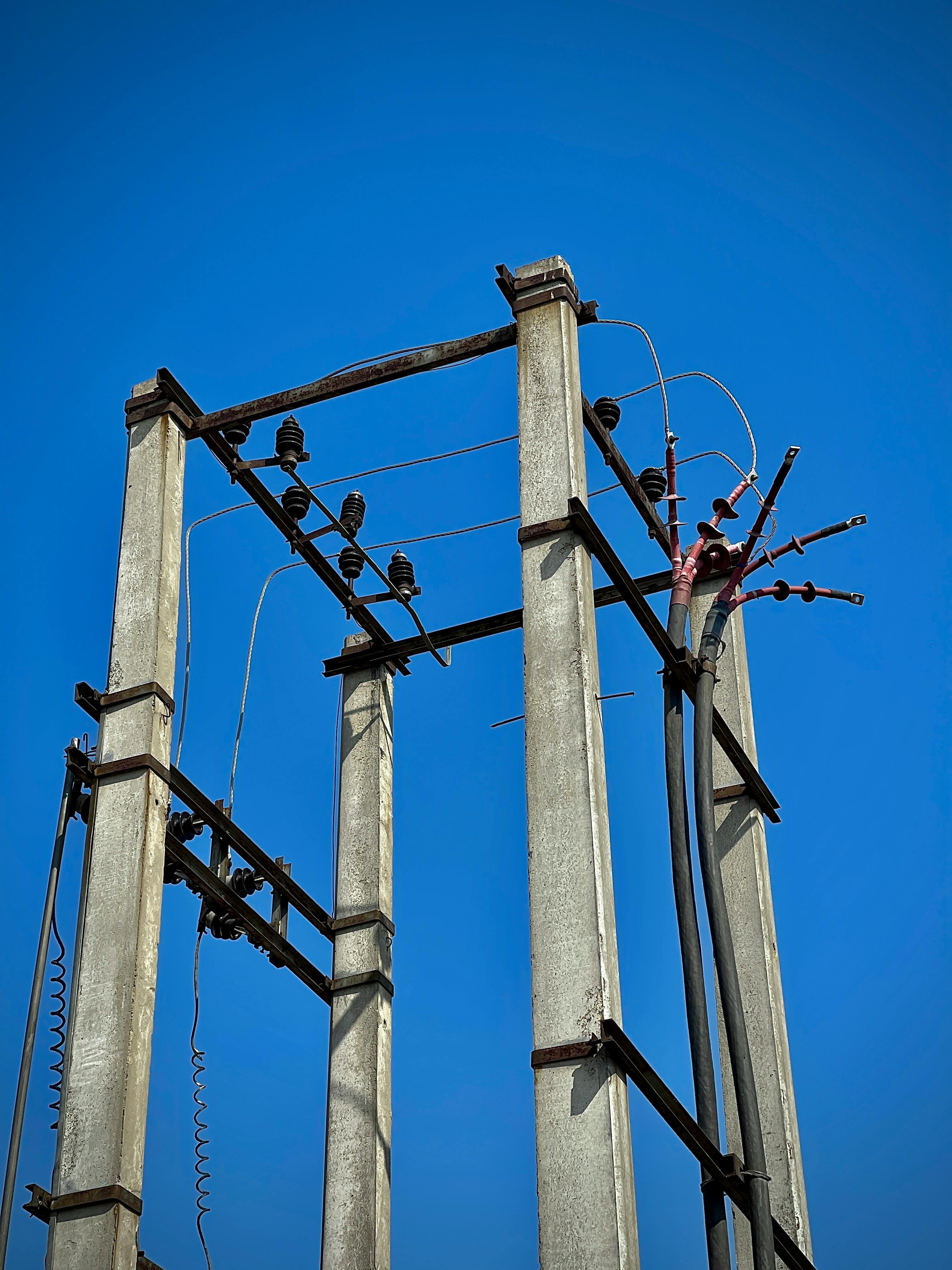 Wires on Electricity Construction · Free Stock Photo