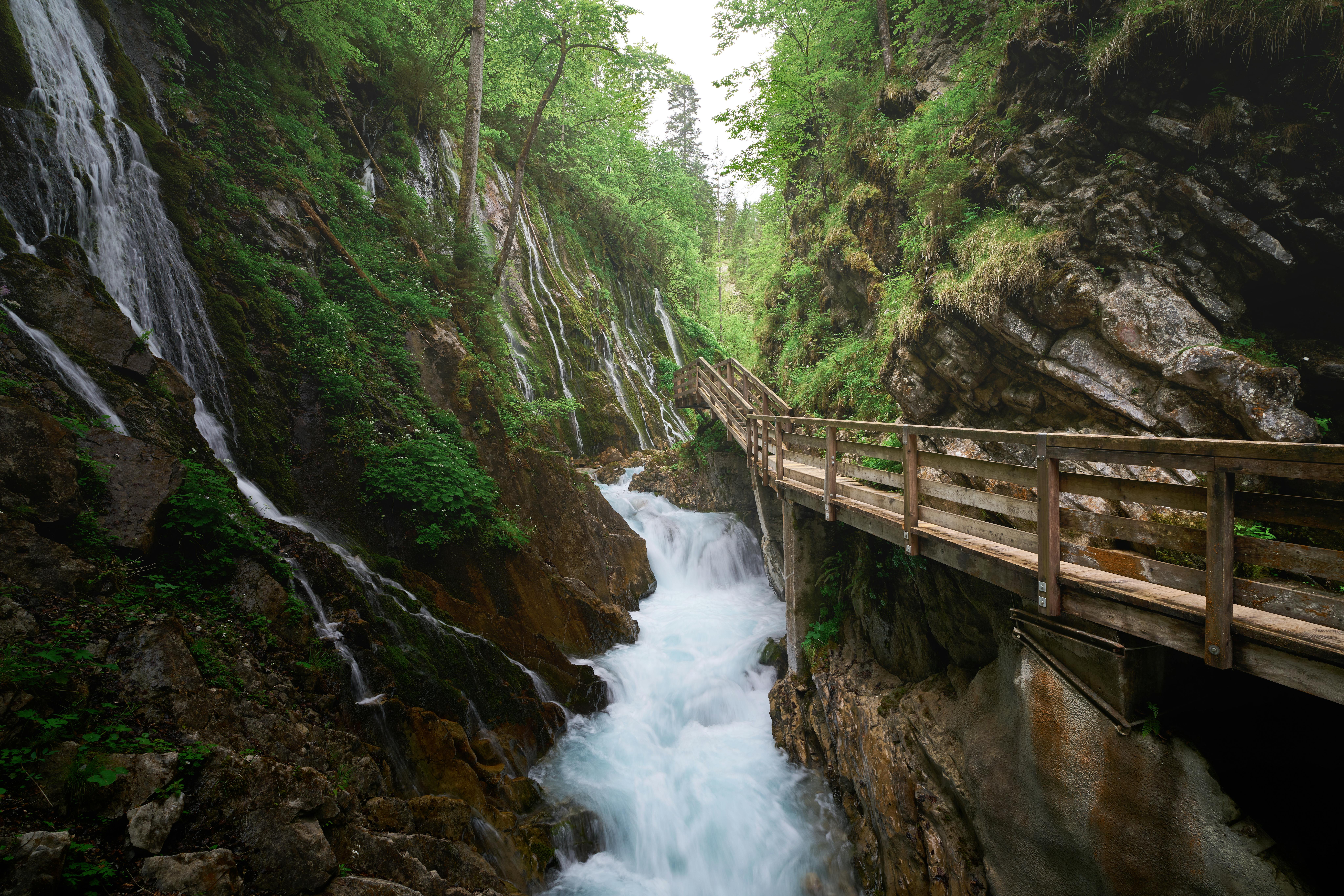 Stream and Waterfall in Wimbachklamm in Germany · Free Stock Photo