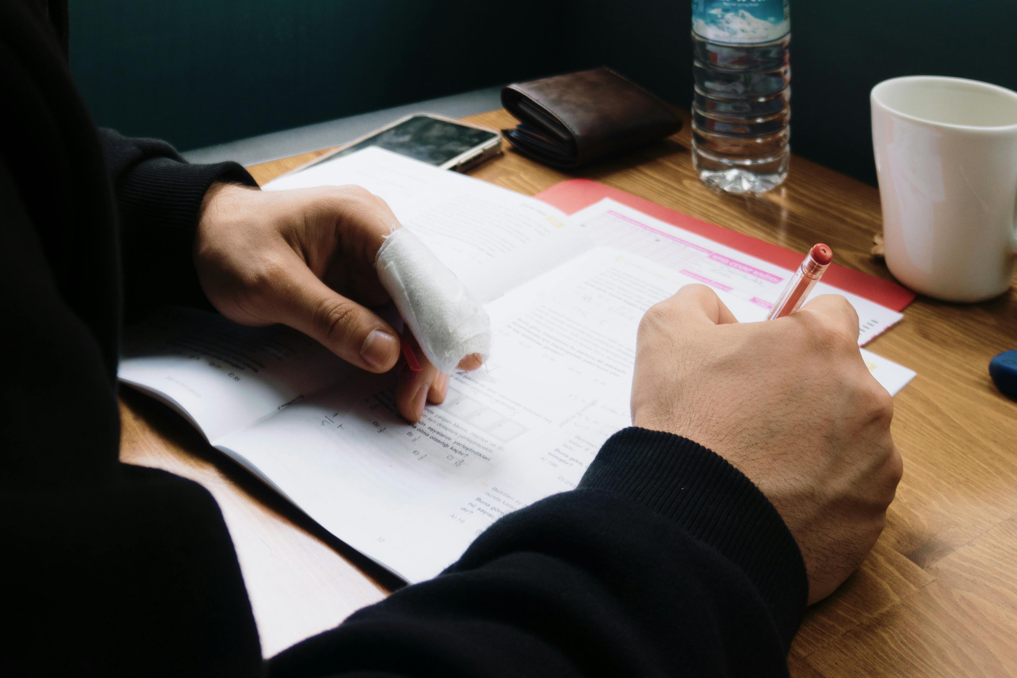 Man Filling Out the Papers · Free Stock Photo