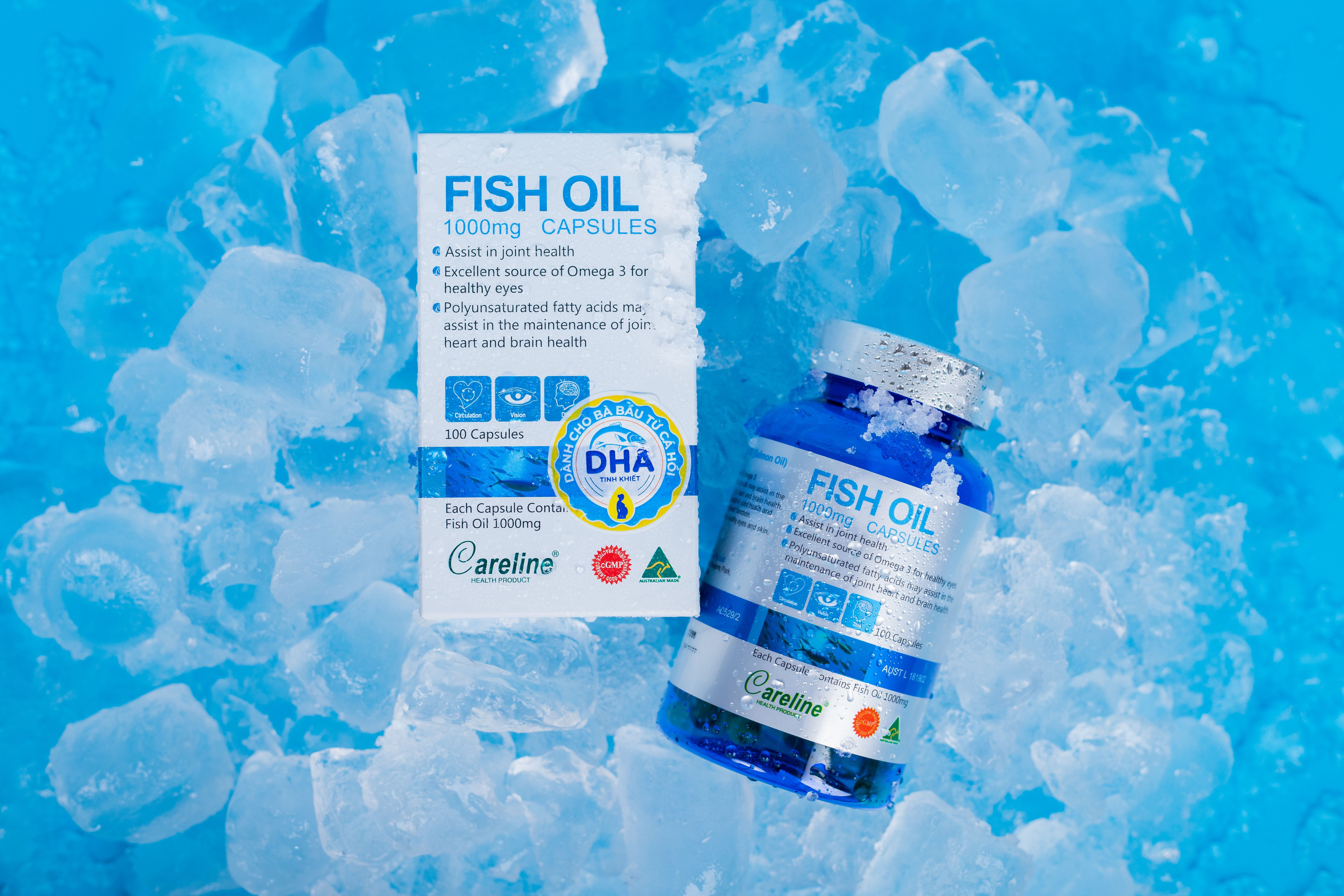 Close-up of a Bottle of Fish Oil Capsules · Free Stock Photo