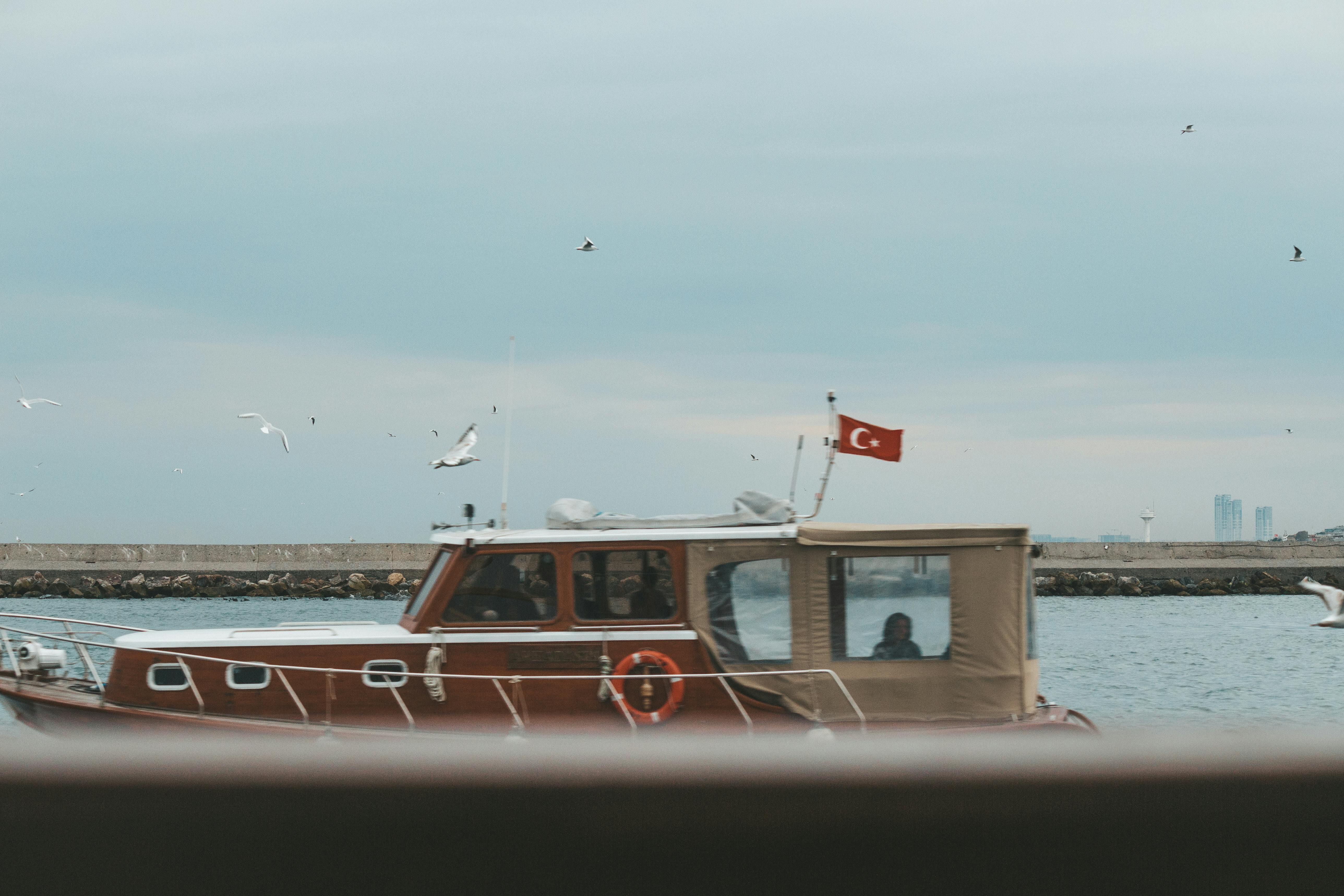 Beige and Brown Boat · Free Stock Photo