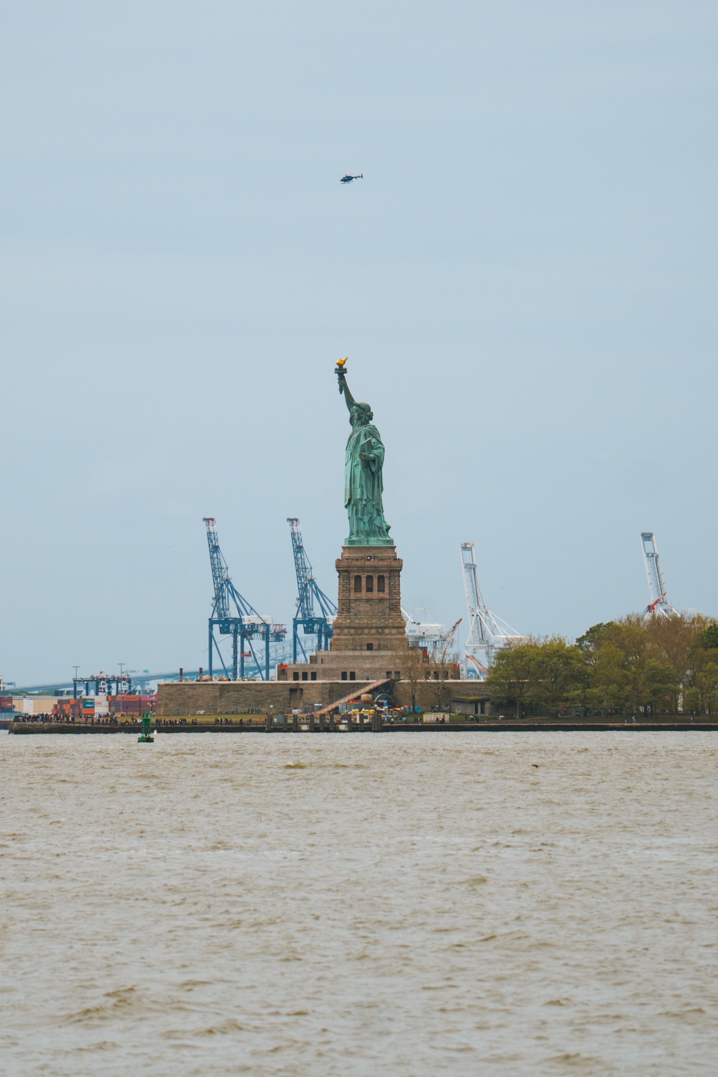 Statue of Liberty on Sea Coast in New York · Free Stock Photo