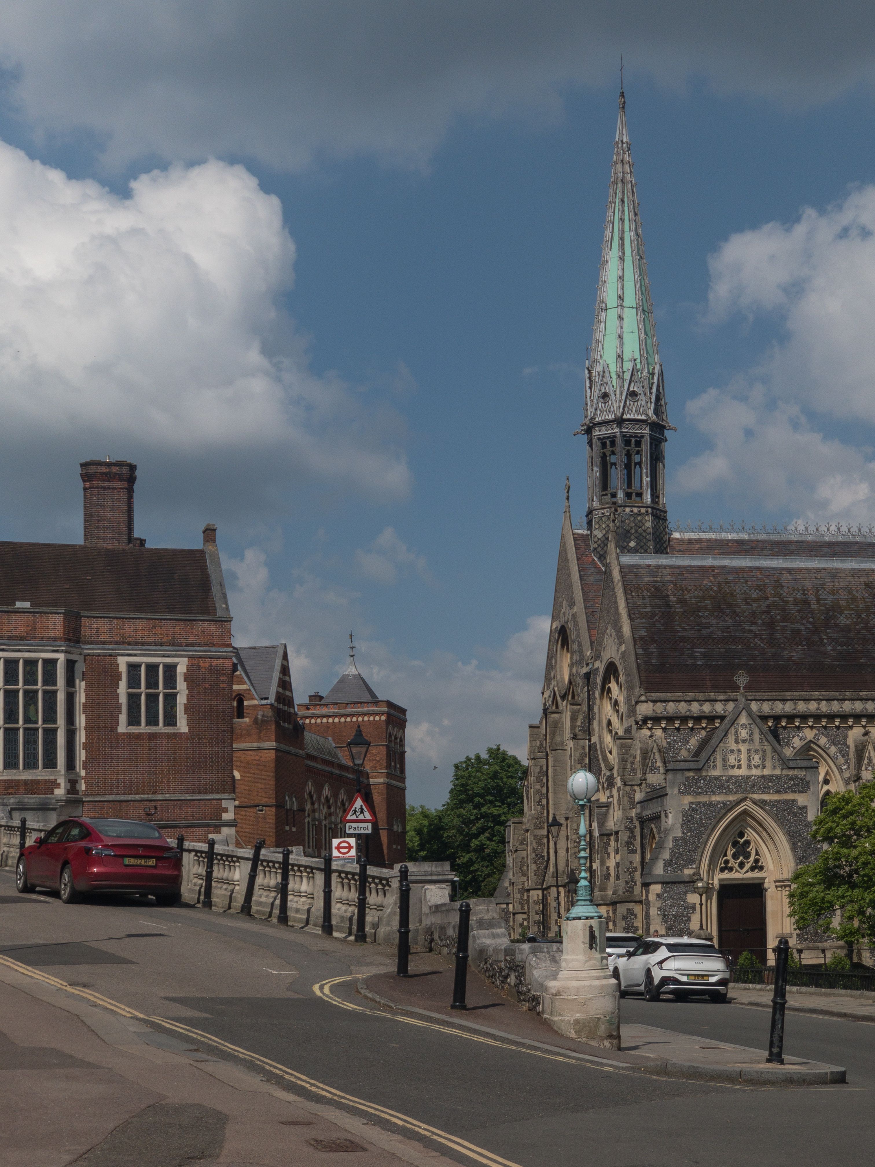 Harrow School Chapel by a Square of the City of Harrow, England · Free ...