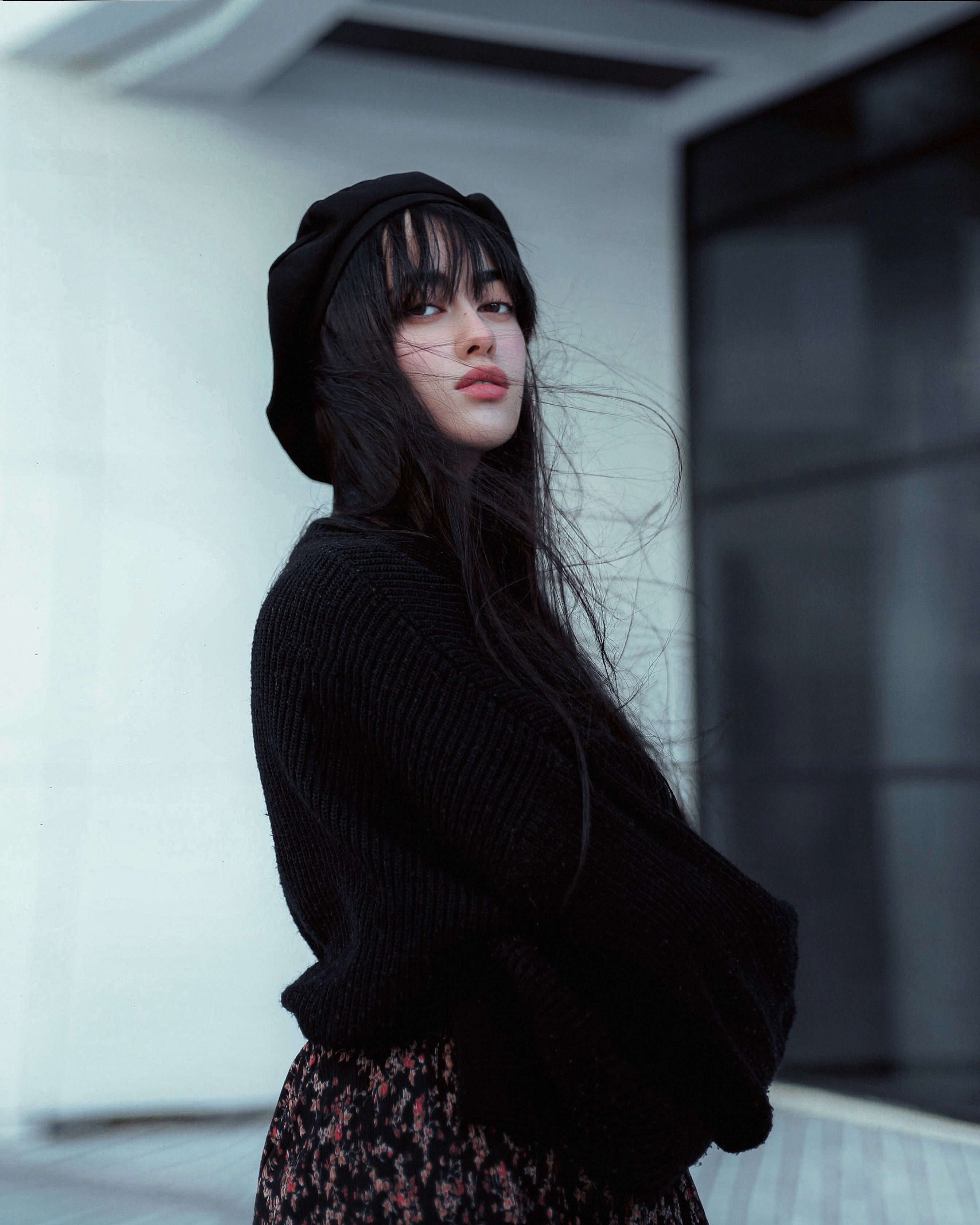Portrait of a Long-Haired Beauty · Free Stock Photo