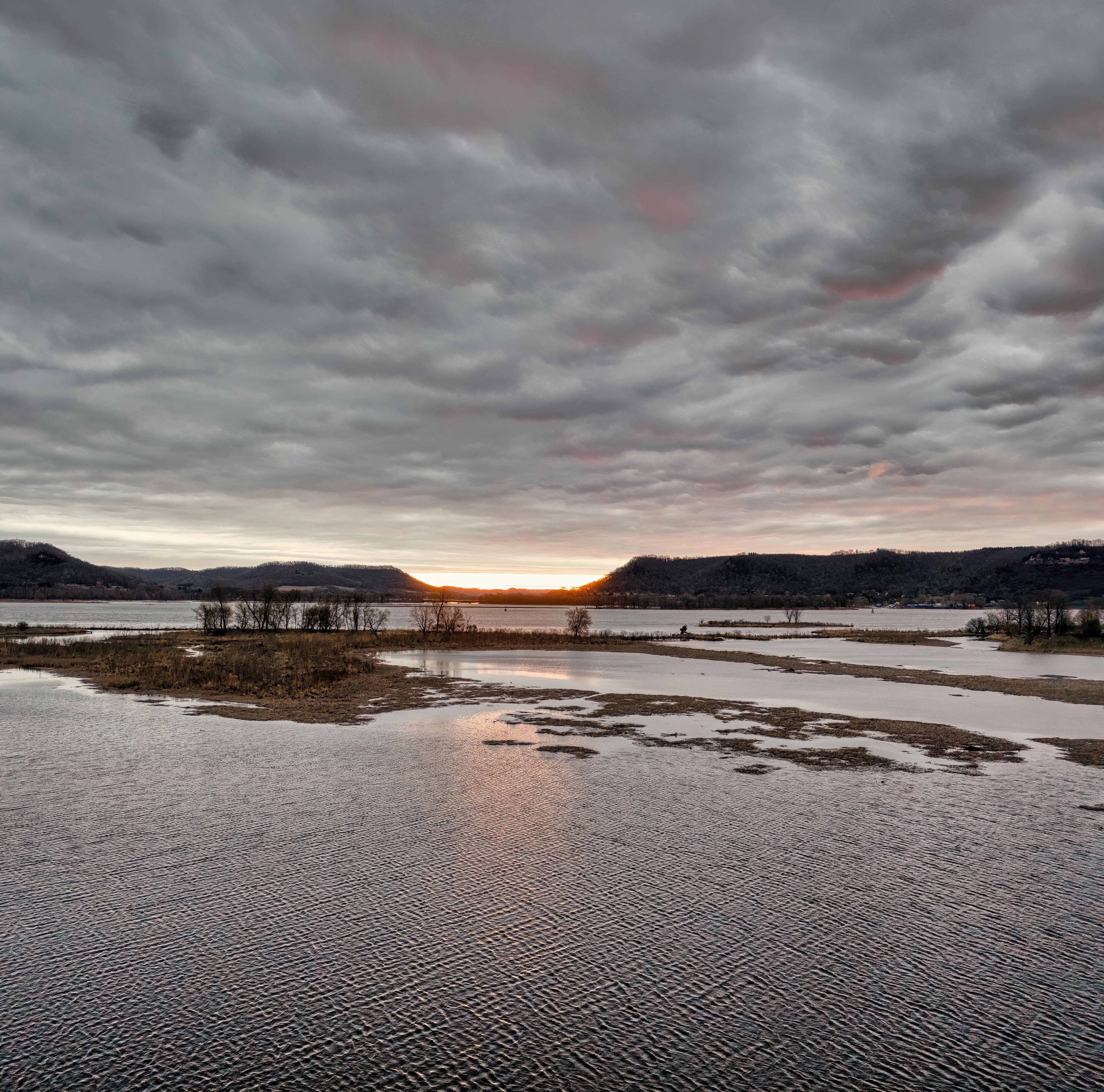 Rain Clouds over Lake in the Evening · Free Stock Photo