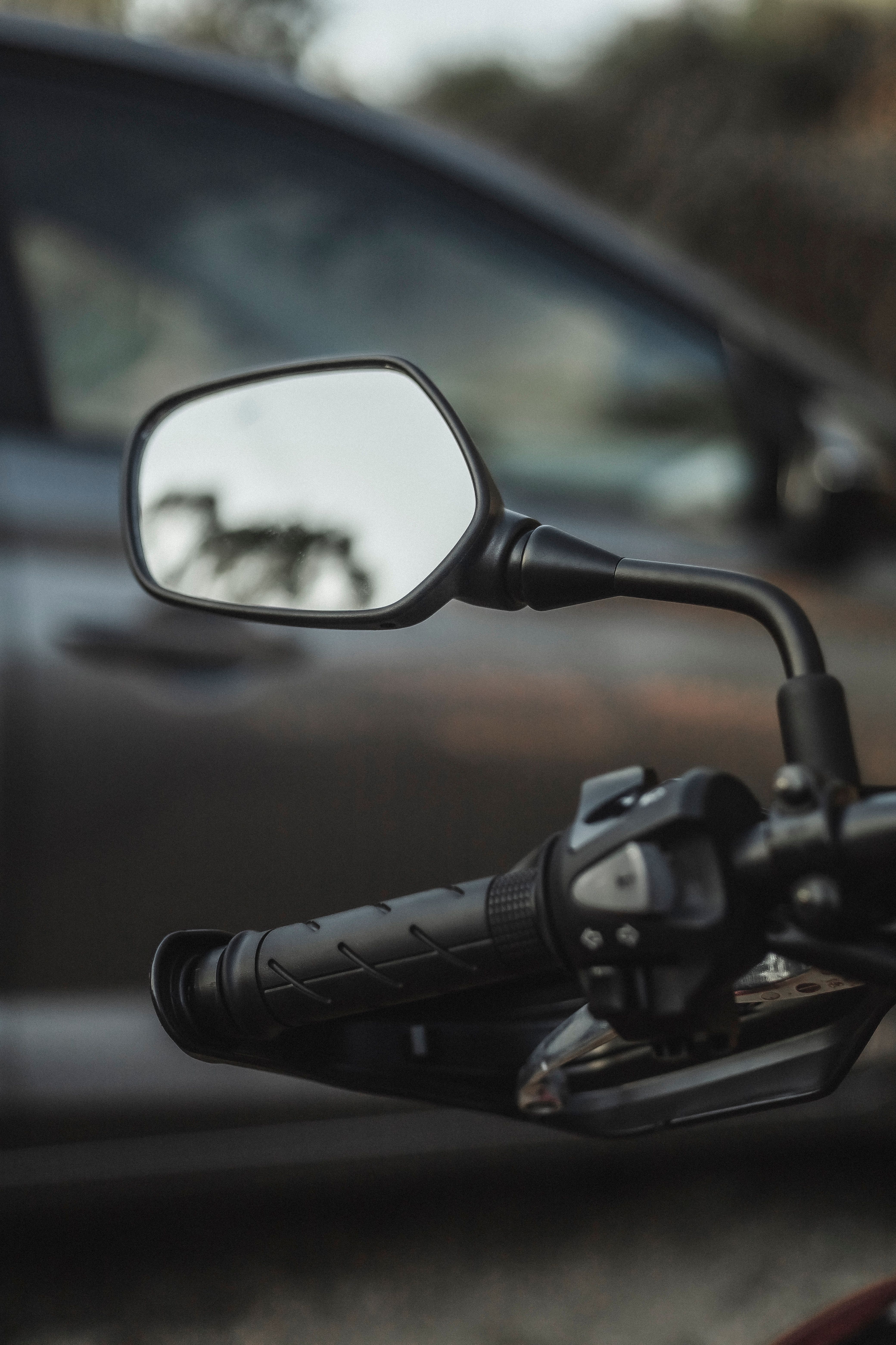 Motorcycle Handle and Mirror · Free Stock Photo