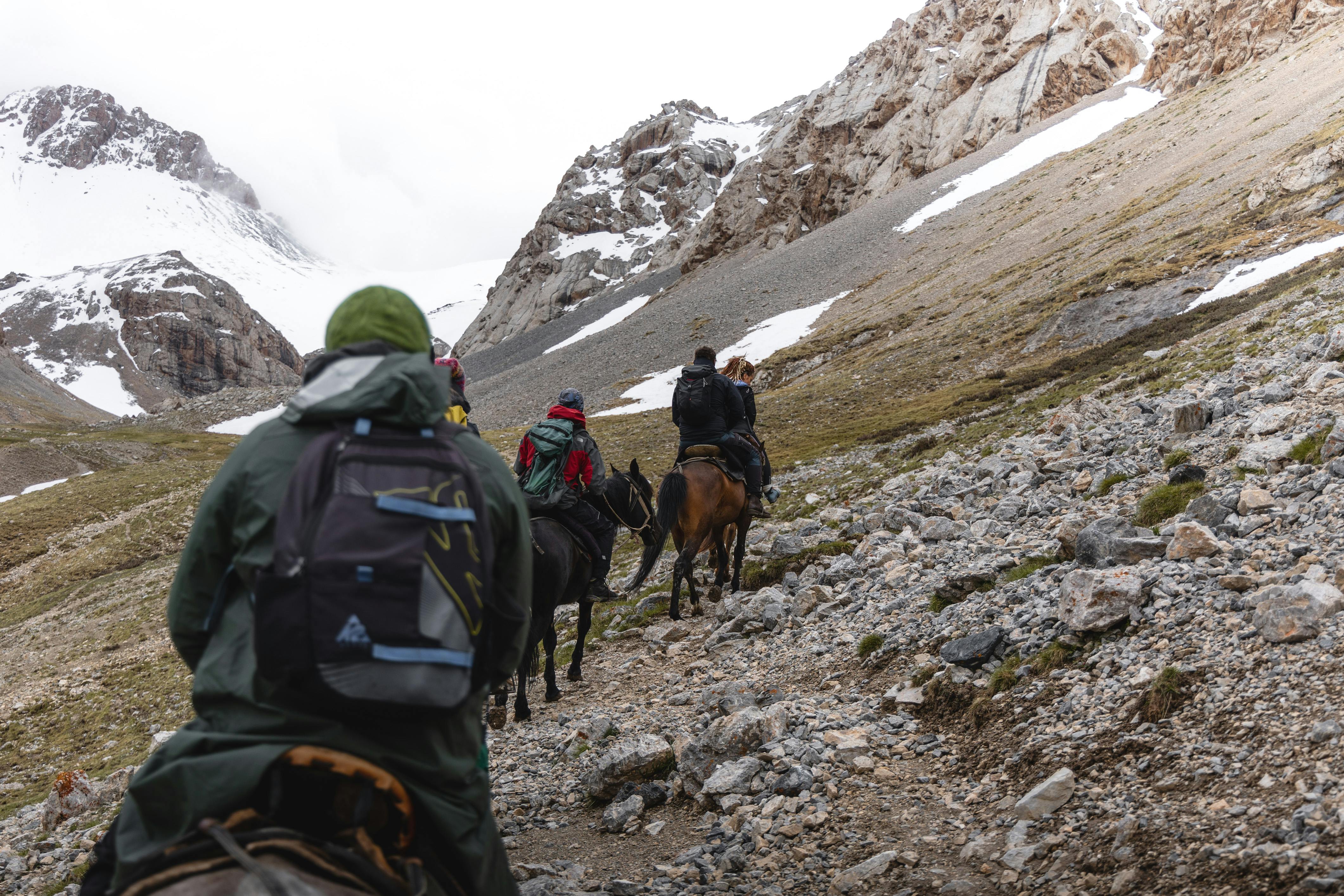 People Horseback Riding in the Mountains · Free Stock Photo