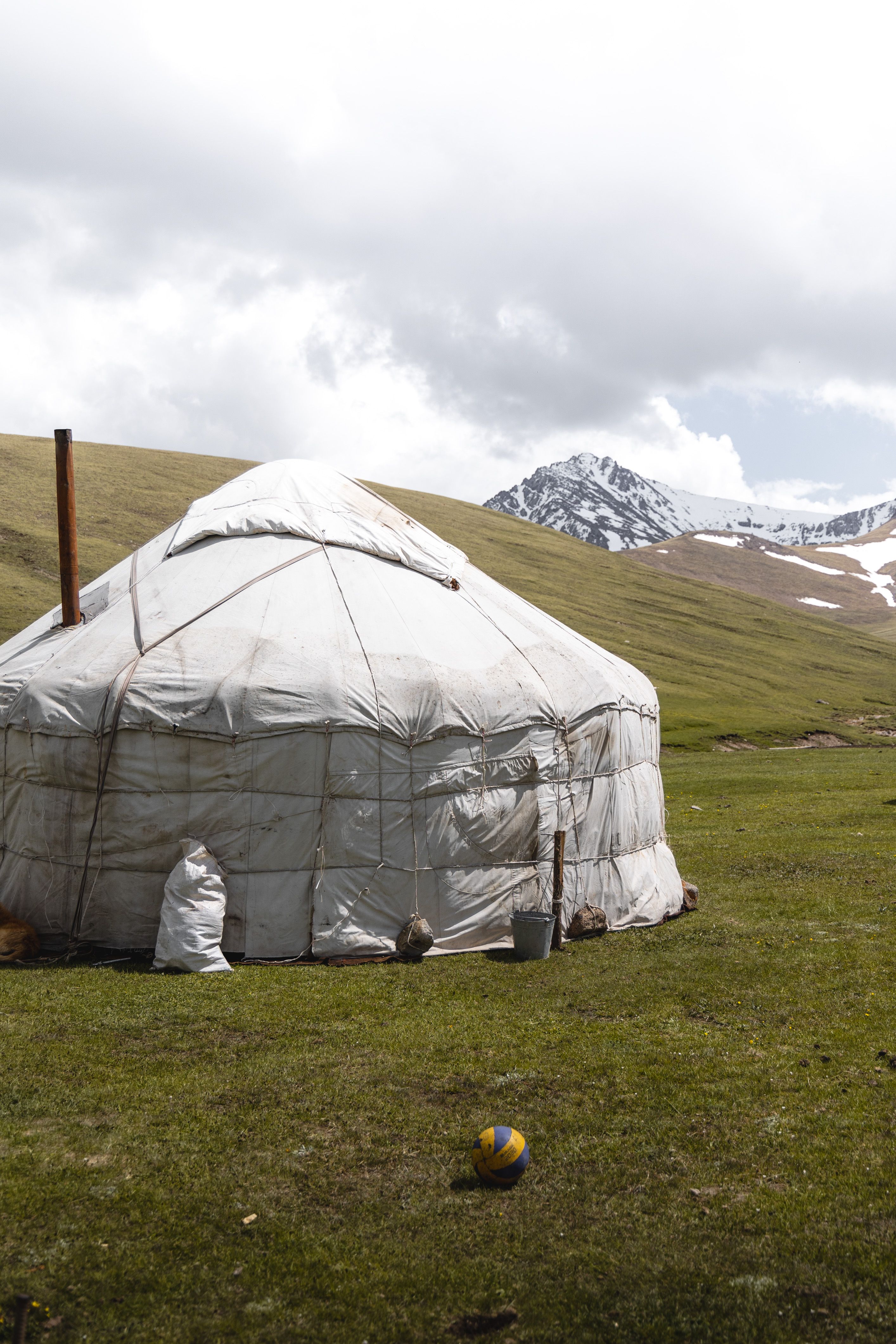 Photo of a Yurt on a Field in Mountains · Free Stock Photo