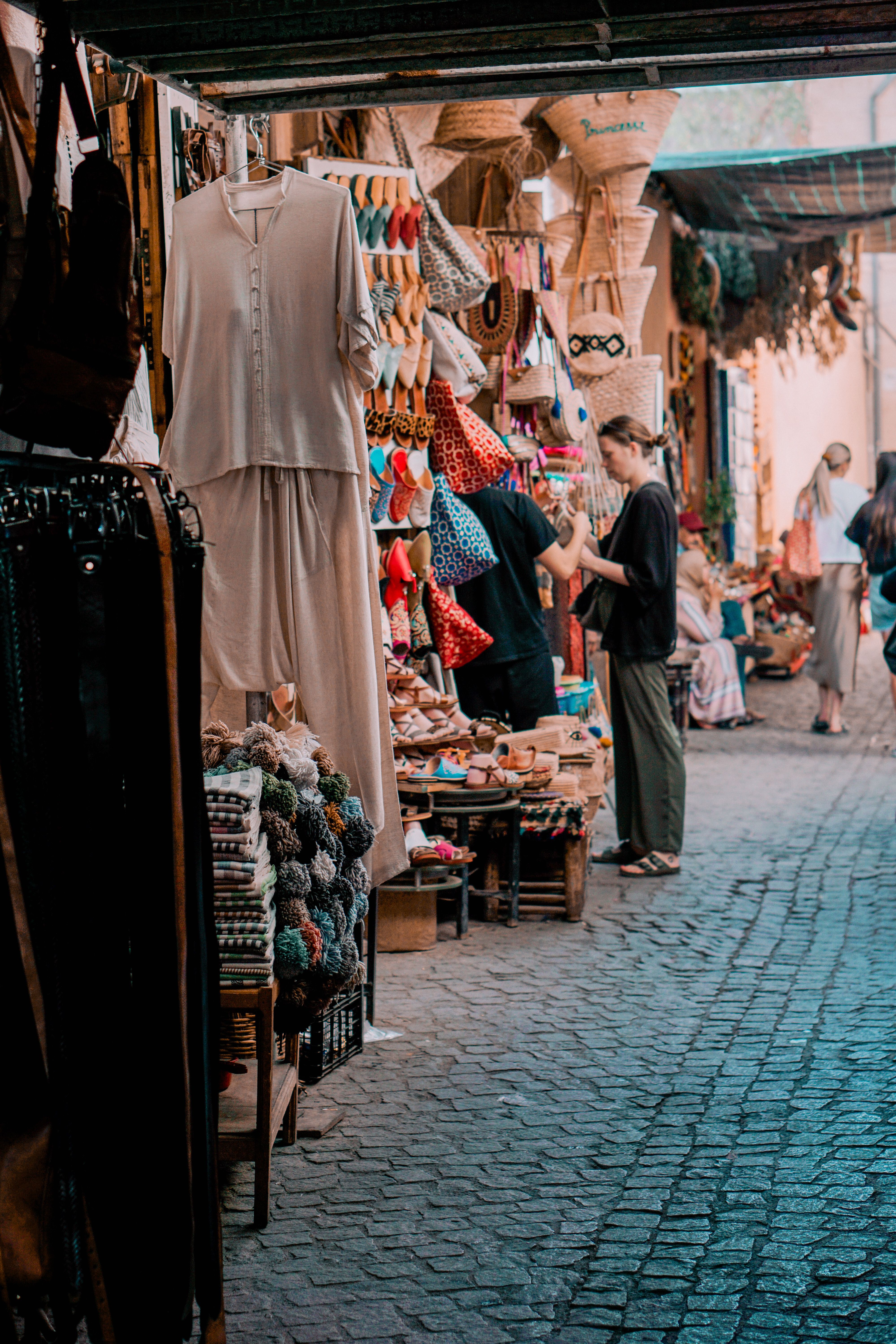People at the Local Market Shopping · Free Stock Photo