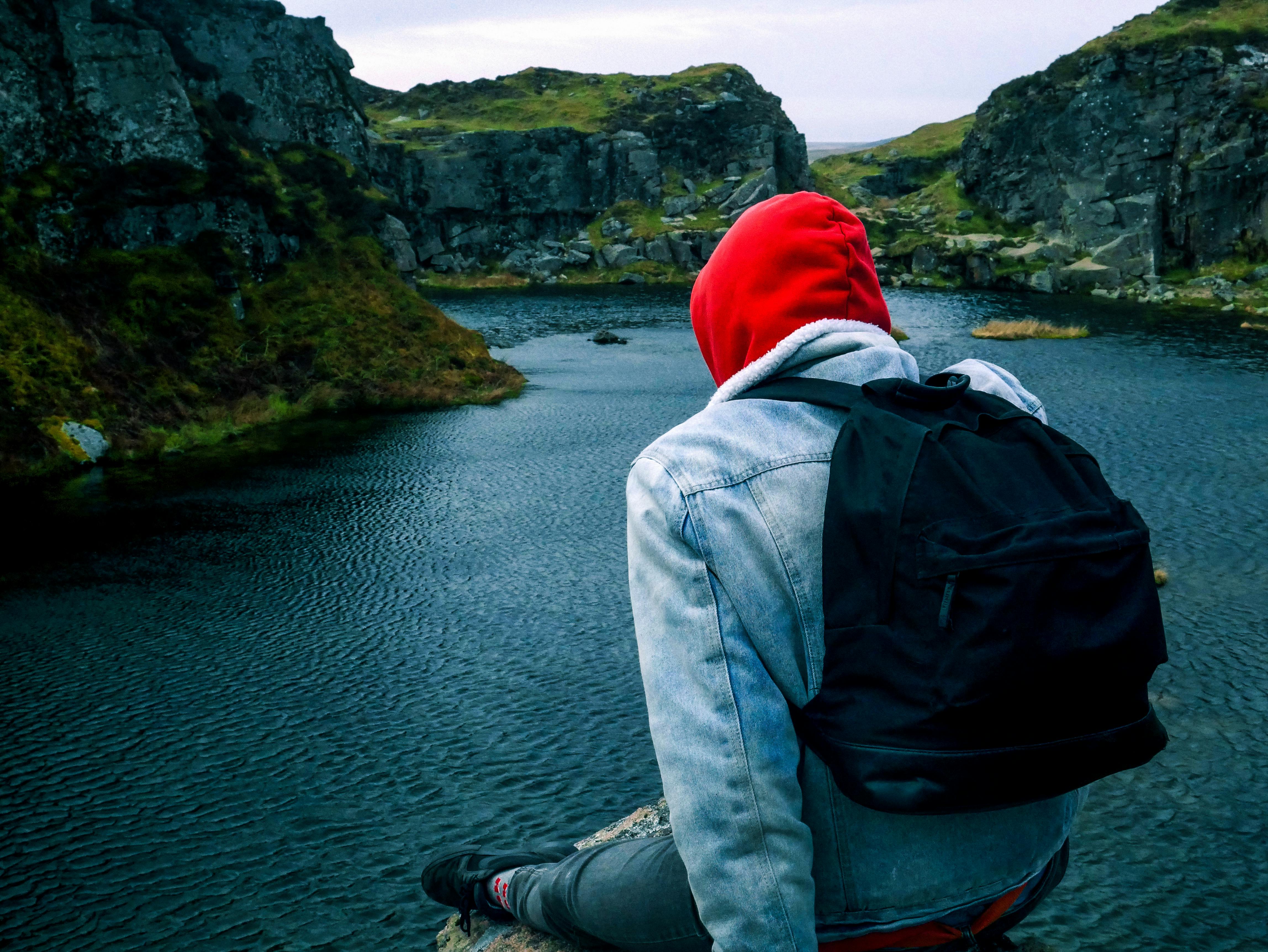 Man Wearing Backpack · Free Stock Photo