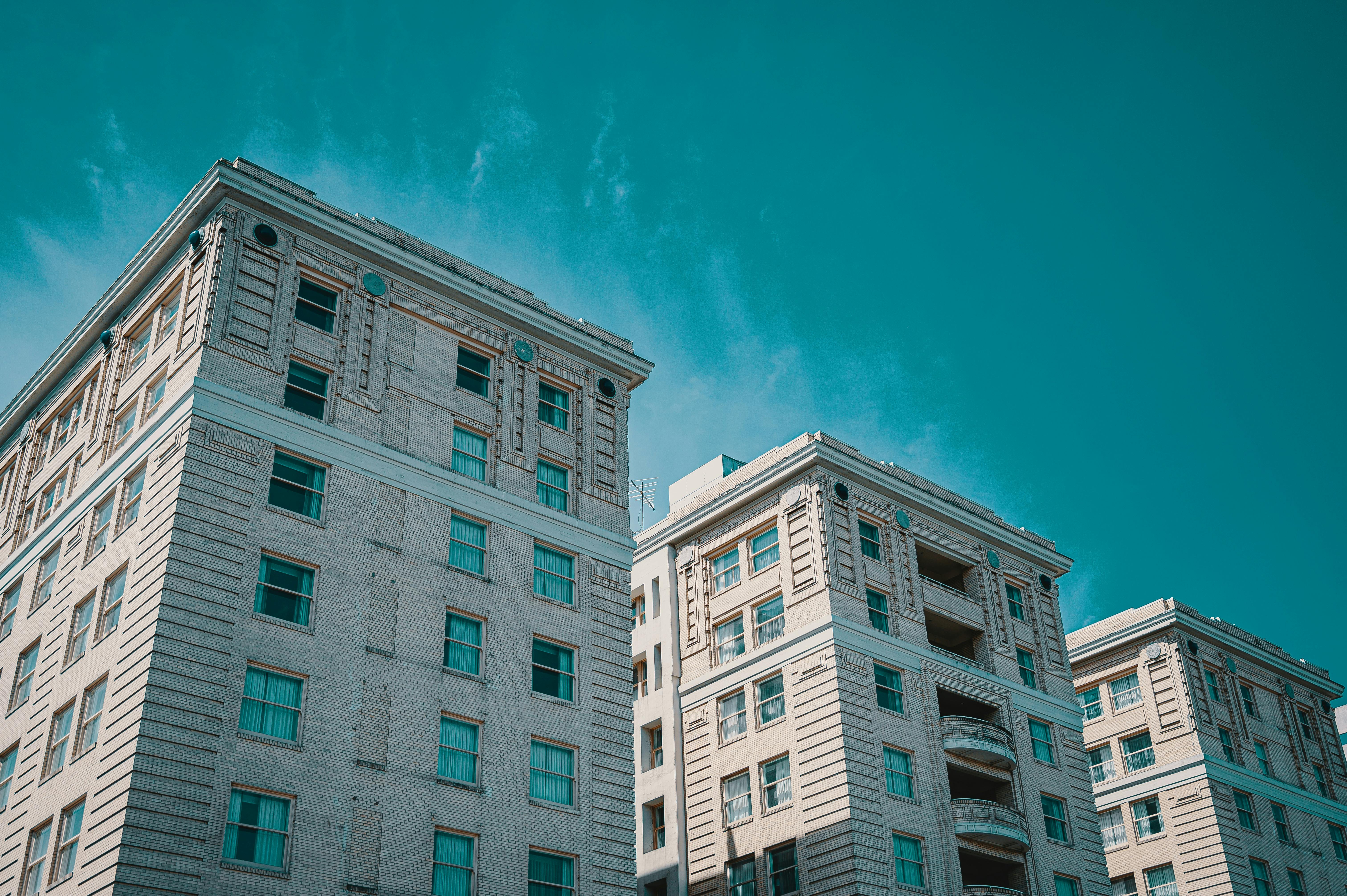White Concrete Buildings · Free Stock Photo