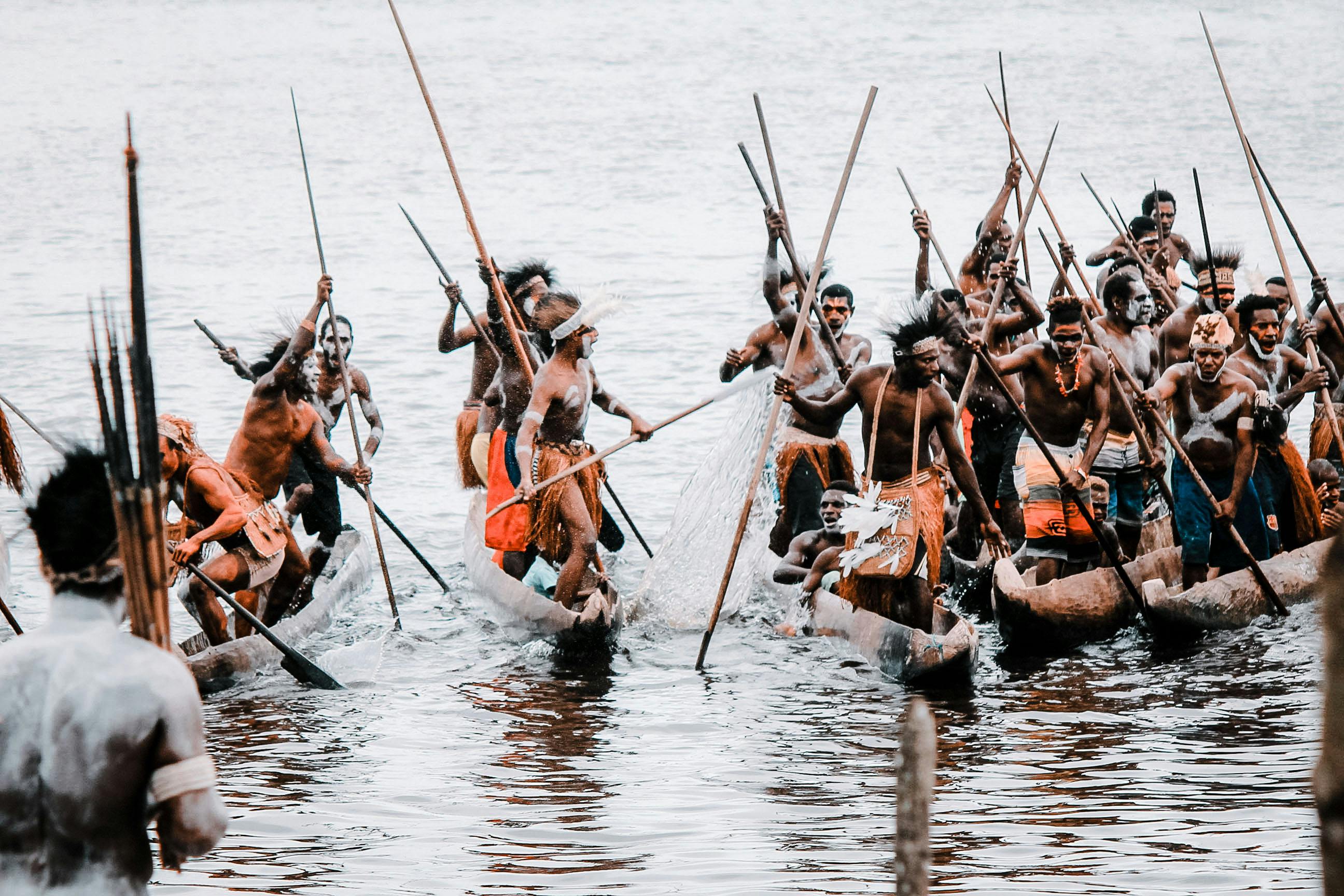 Tribal People in Lake · Free Stock Photo