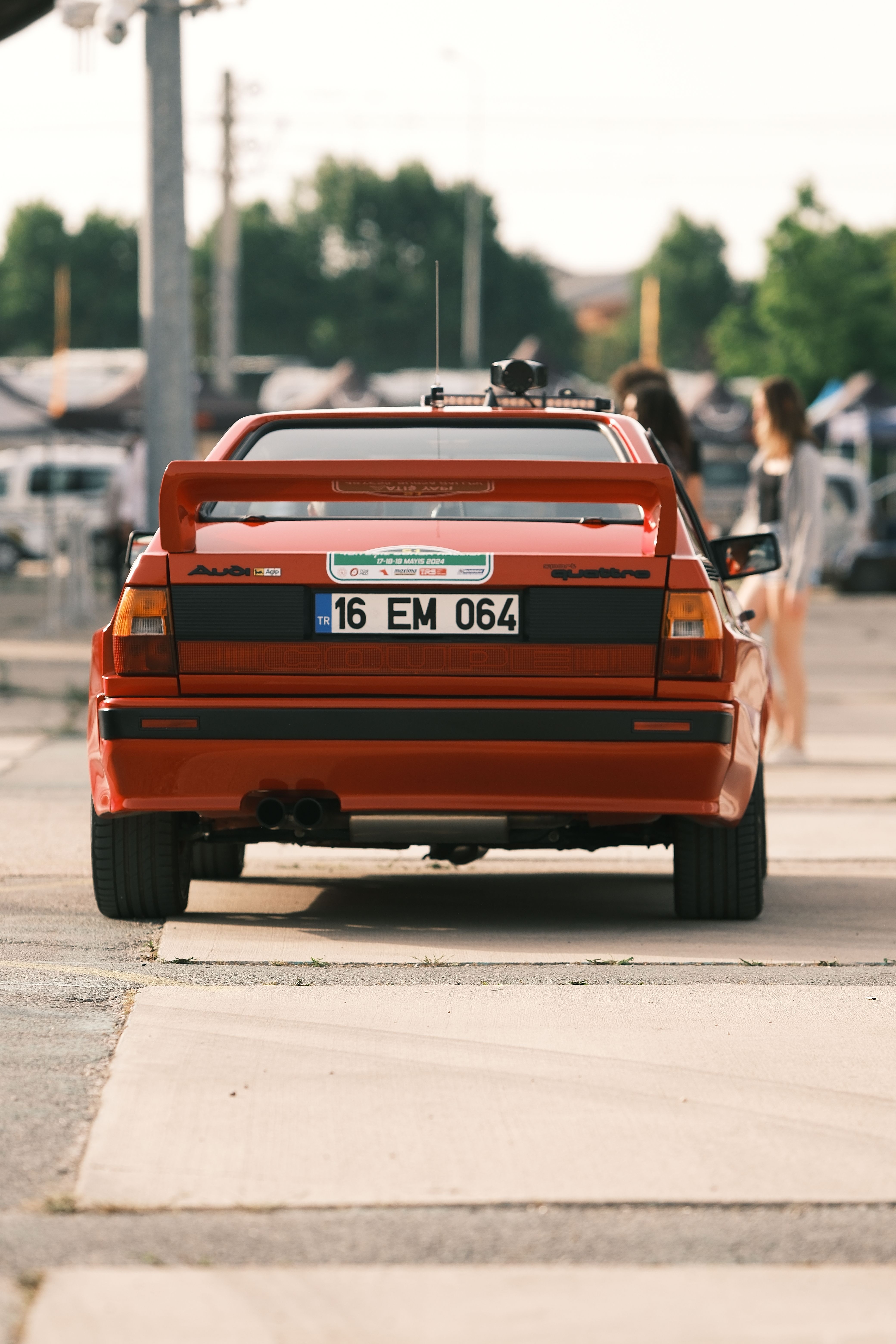 A red Audi quatro old age · Free Stock Photo