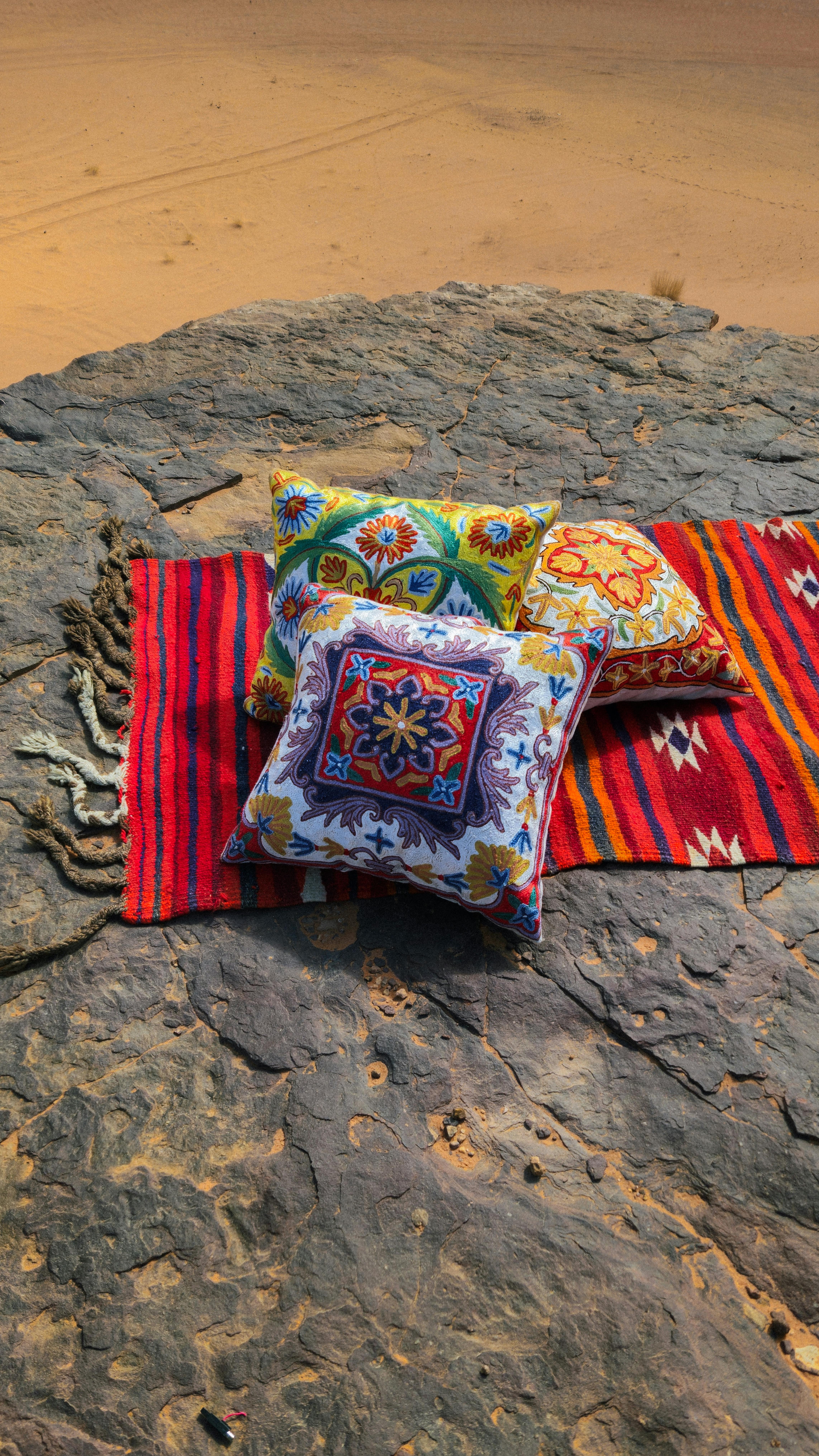 Handmade, Traditional Pillows and Carpet · Free Stock Photo