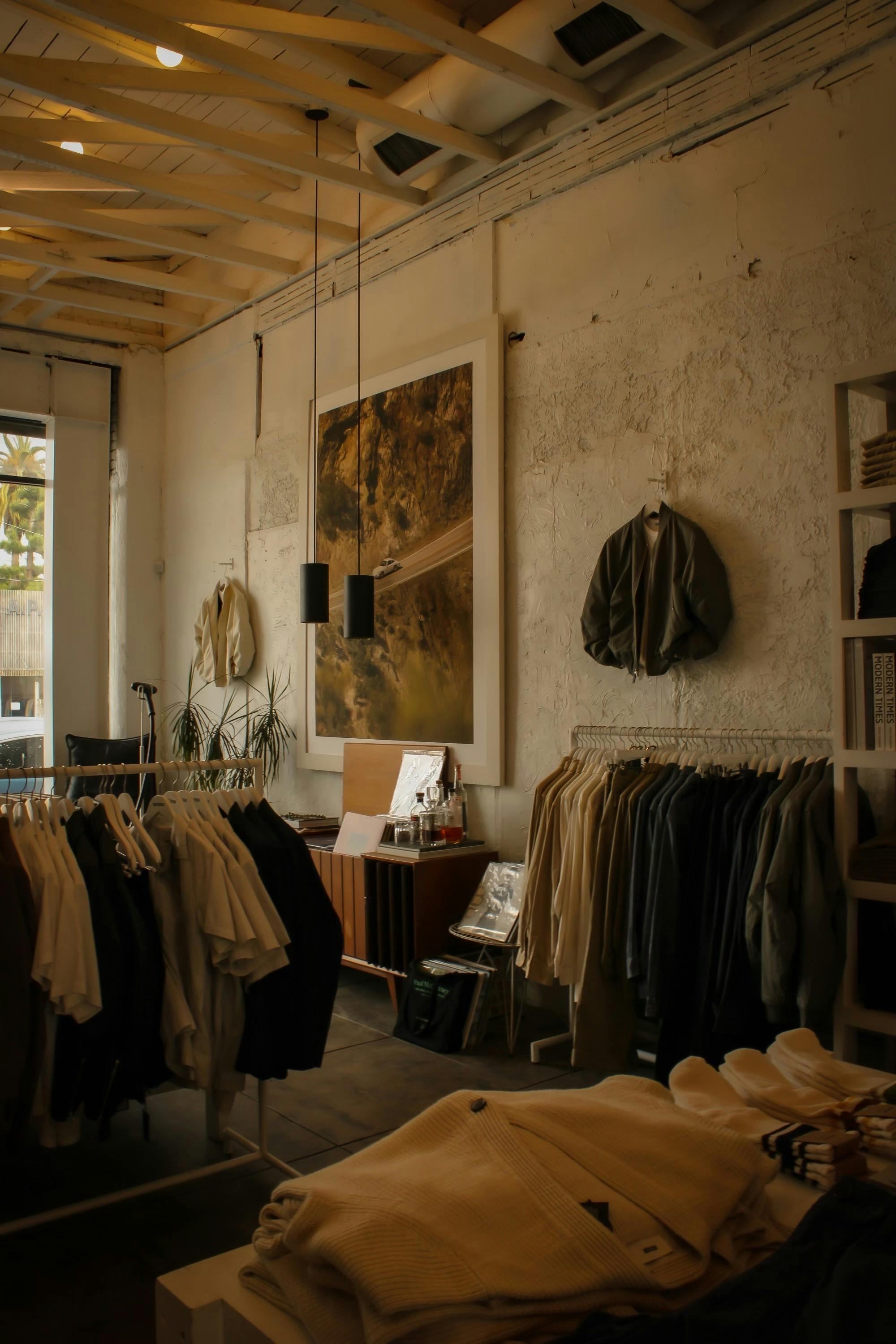 Vintage Style Store with Clothes · Free Stock Photo