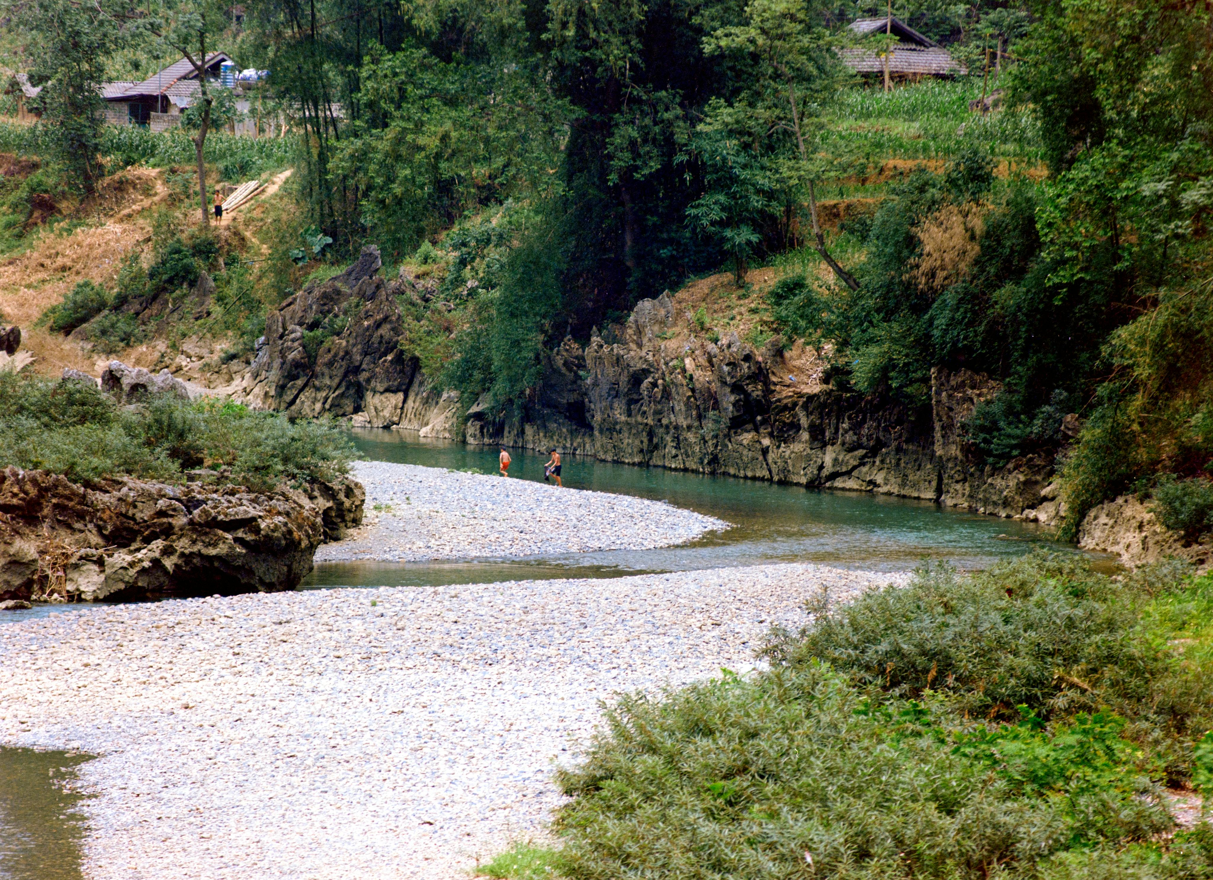 People by the River in a Park · Free Stock Photo