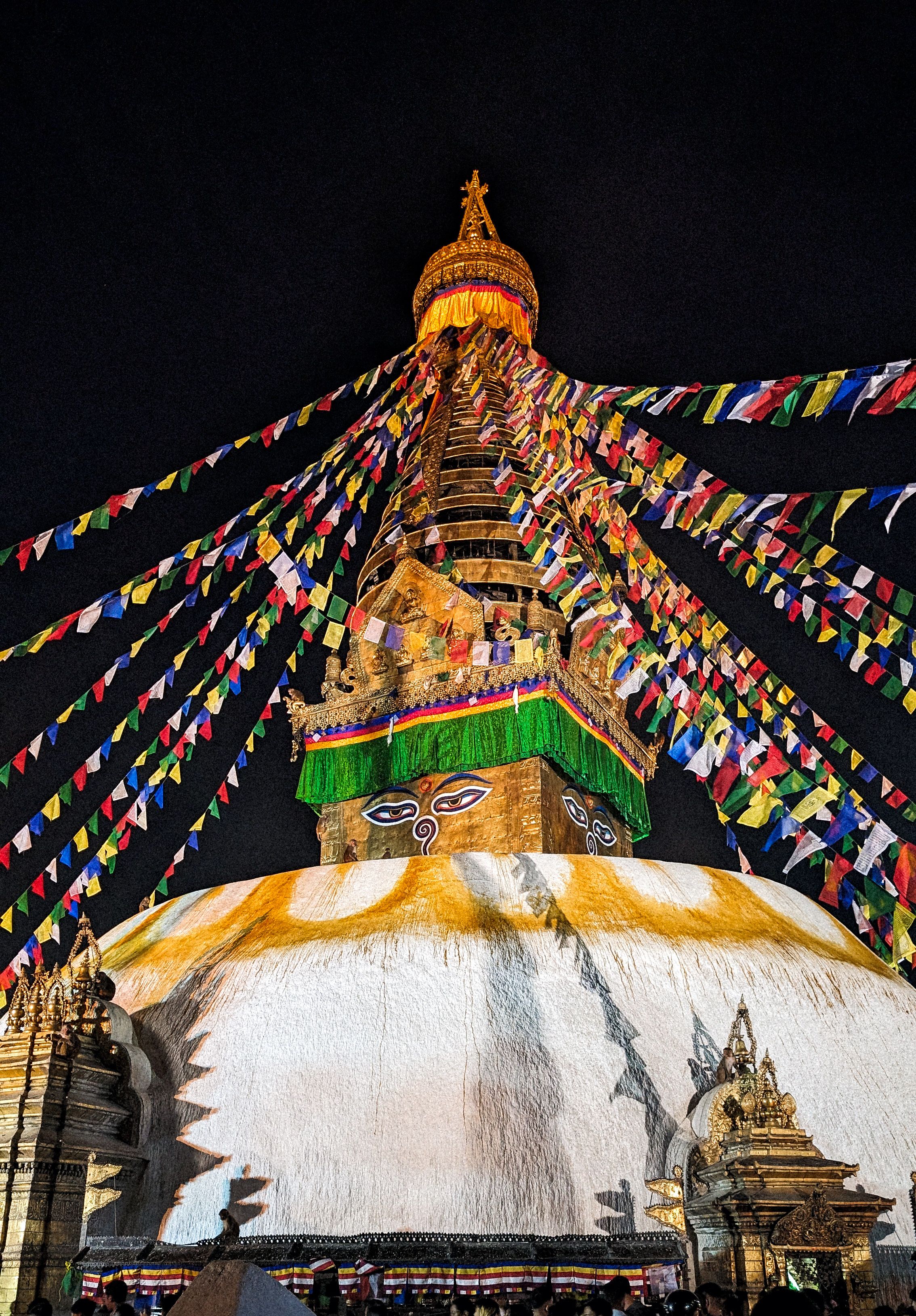 Prayer Flags on a Stupa · Free Stock Photo