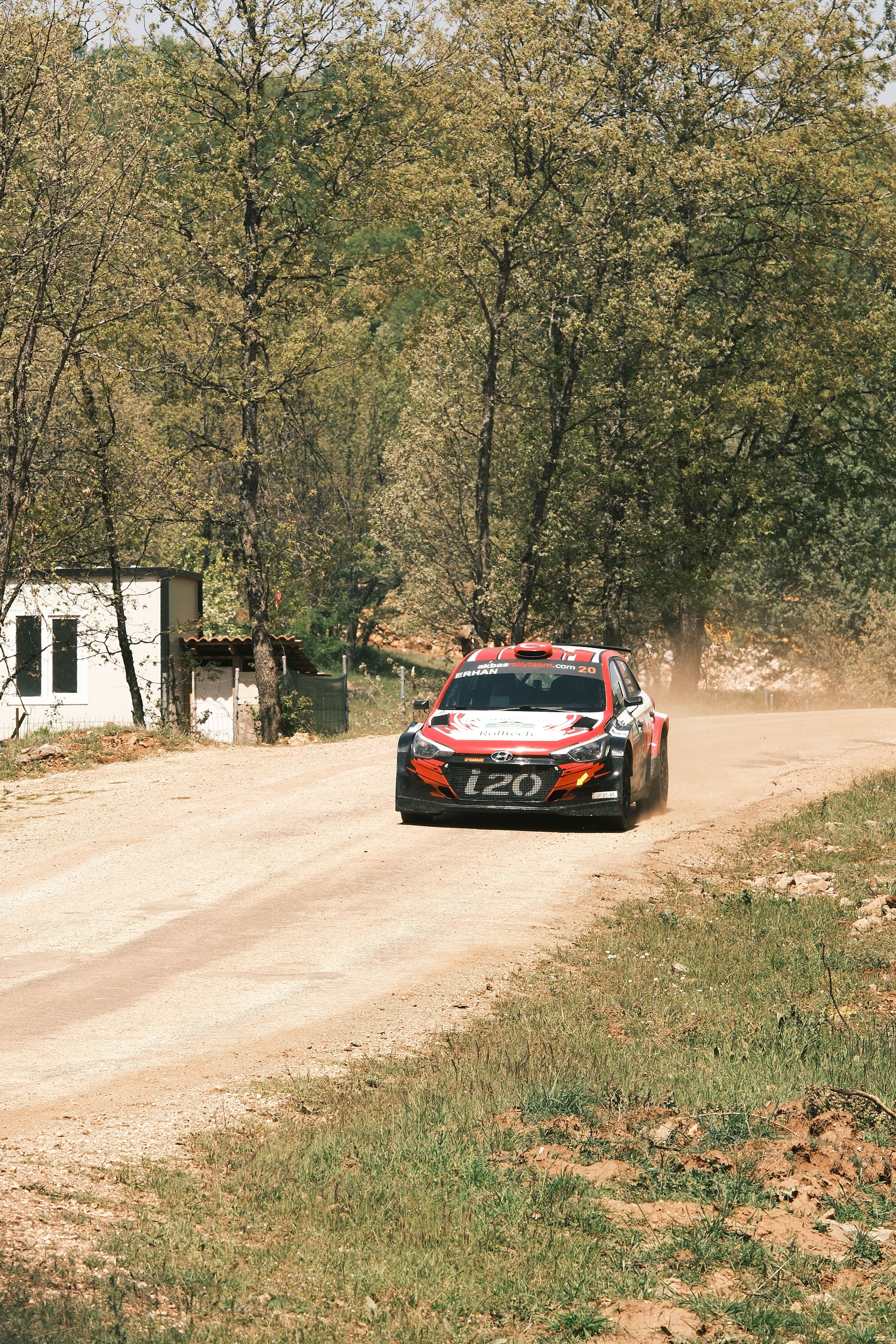Rally Car on a Dirt Road · Free Stock Photo