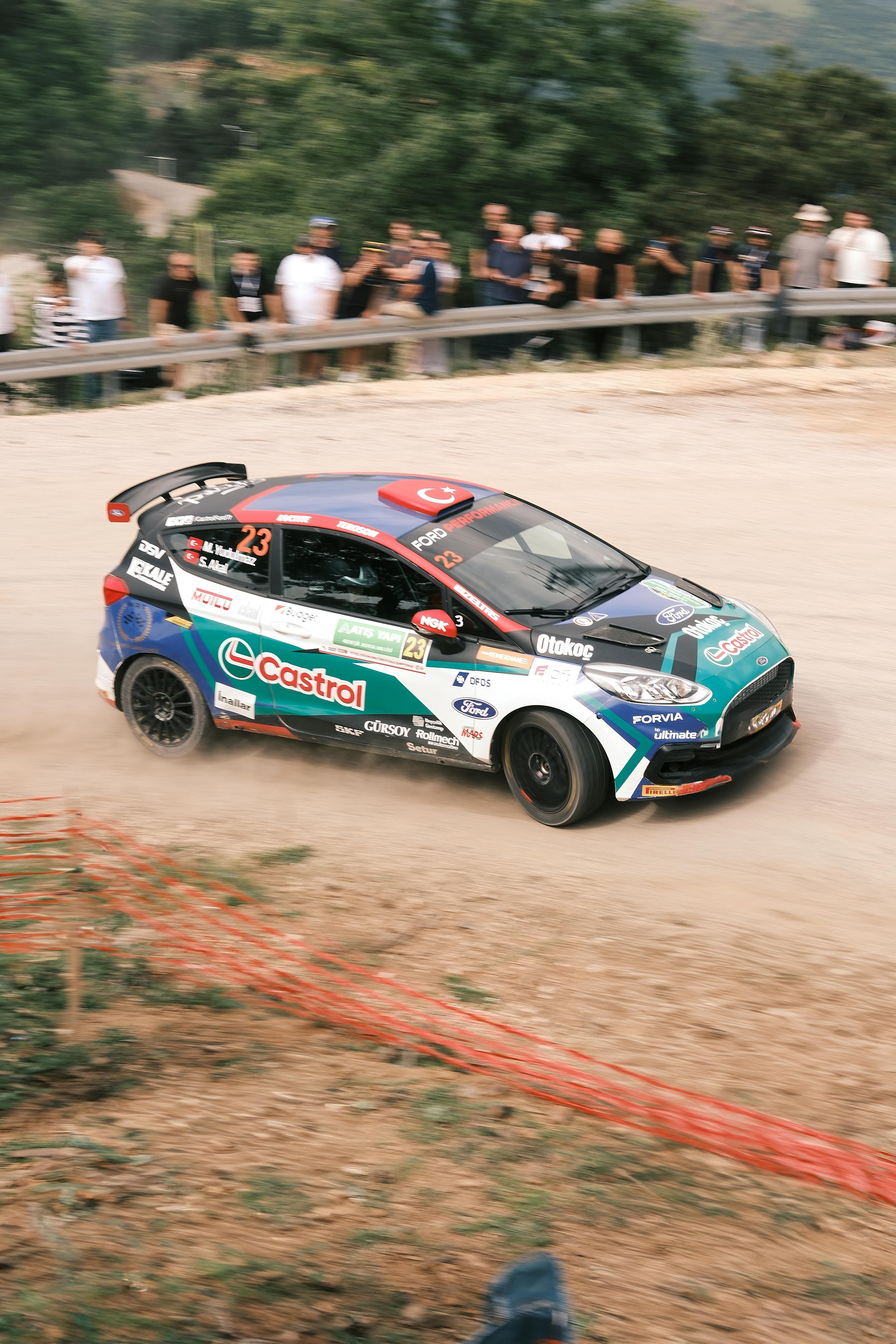 Speeding Ford Fiesta Rally3 of the Racetrack · Free Stock Photo